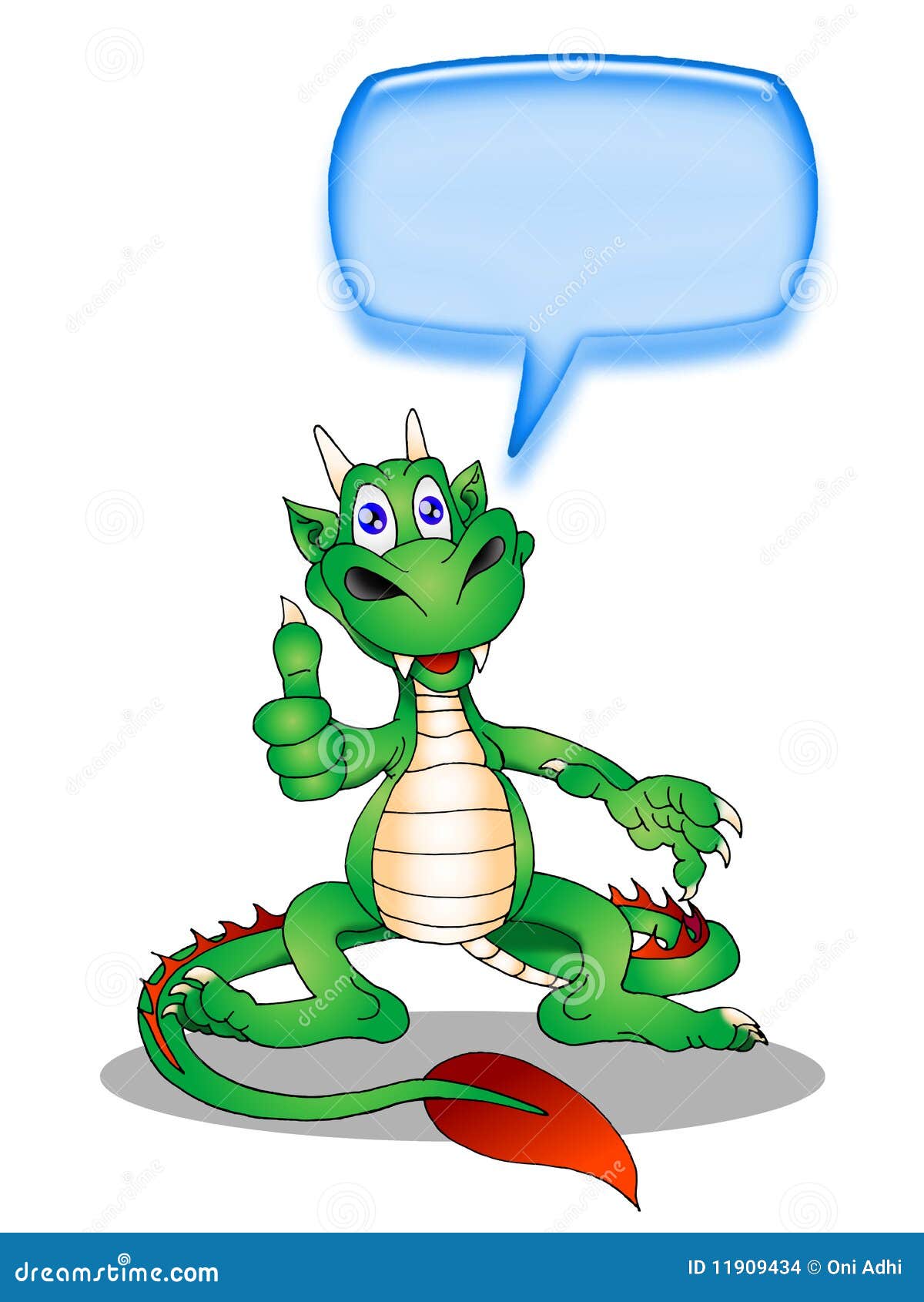 Talking dragon stock illustration. Illustration of imagination - 11909434