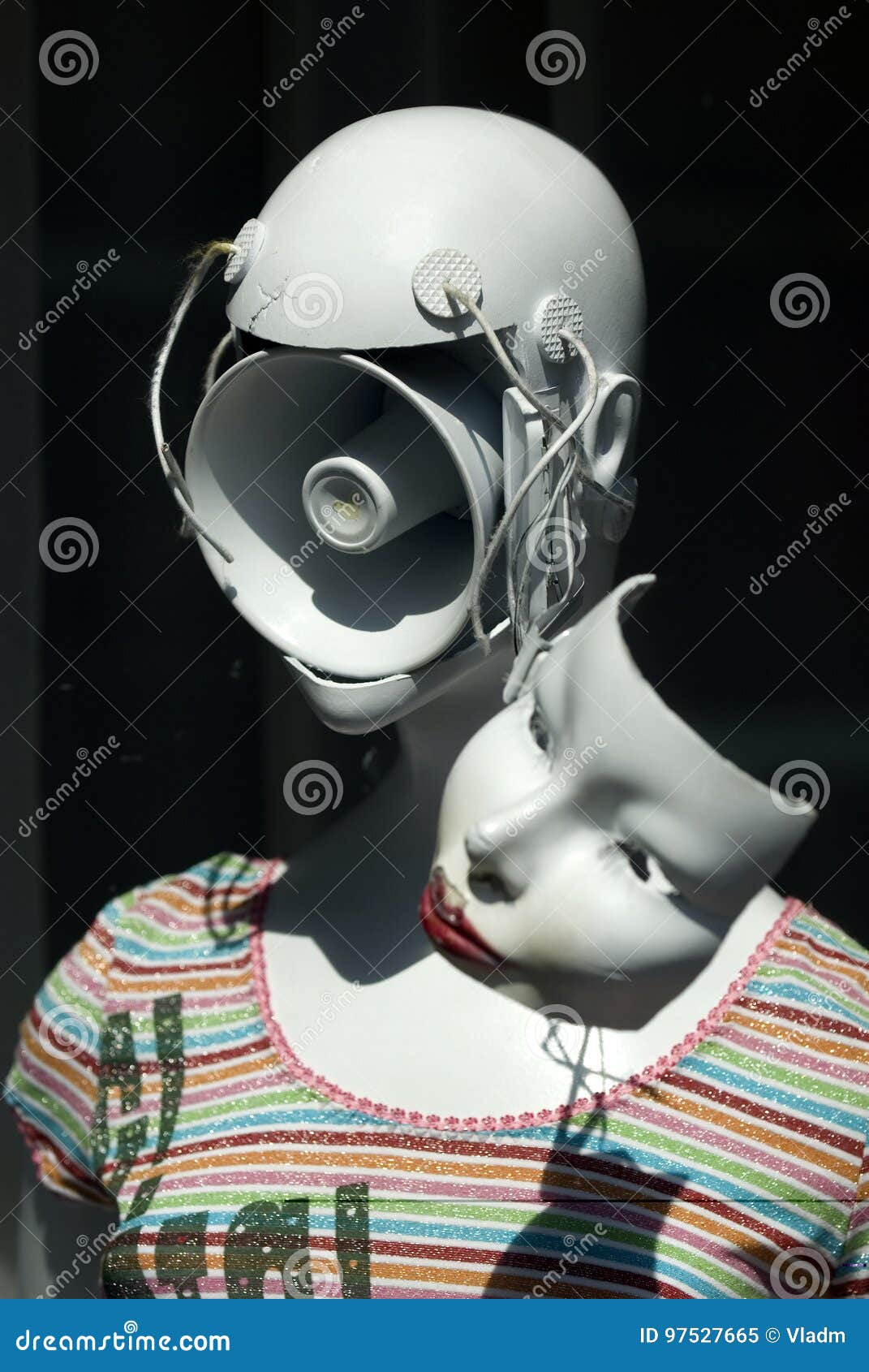 Talking Head stock image. Image of concepts, idea, girl - 97527665