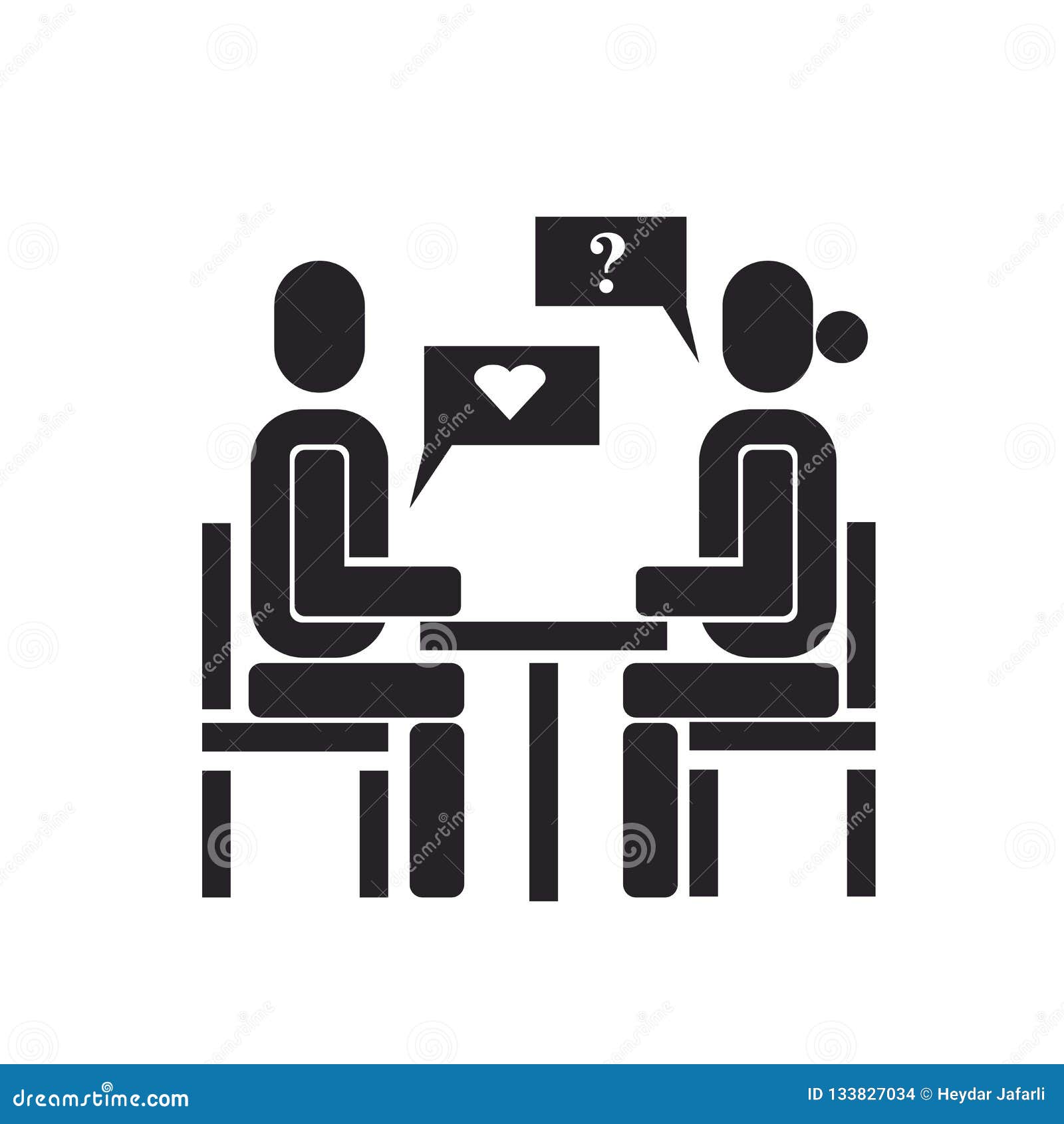 Talking Icon Vector Sign and Symbol Isolated on White Background Stock ...