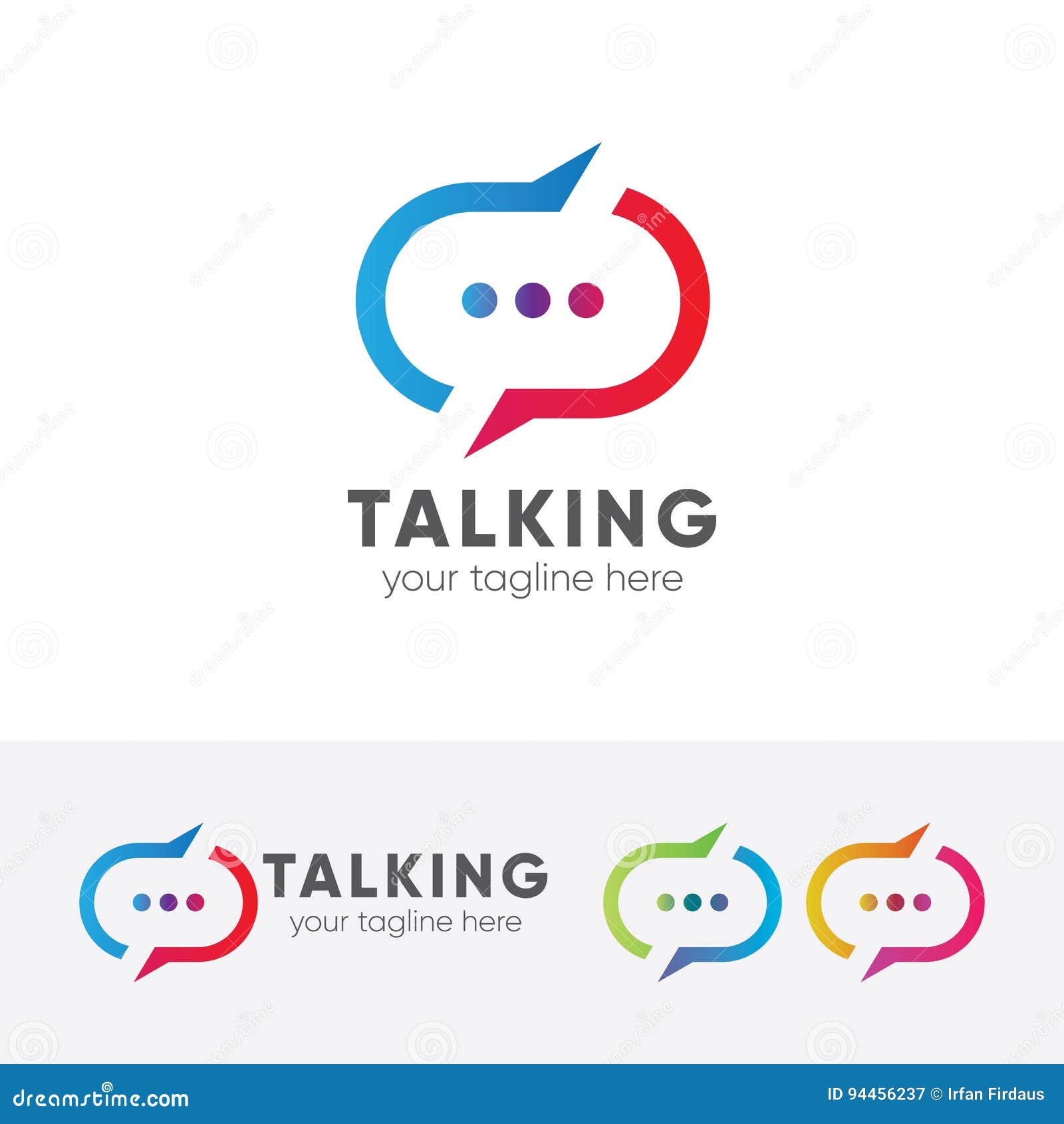 Talking logo stock vector. Illustration of dialog, forum - 94456237