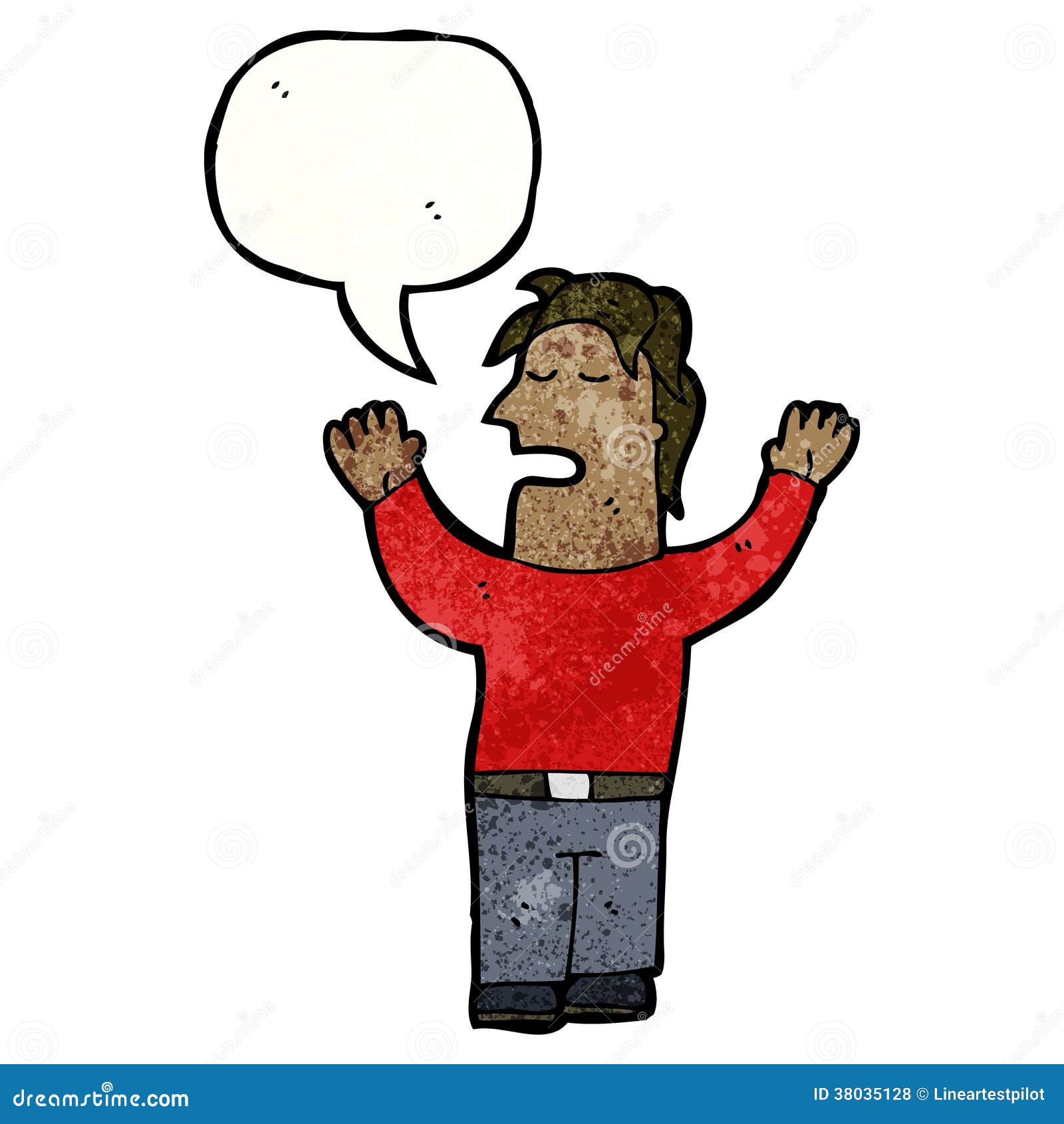 Talking man cartoon stock vector. Illustration of character - 38035128