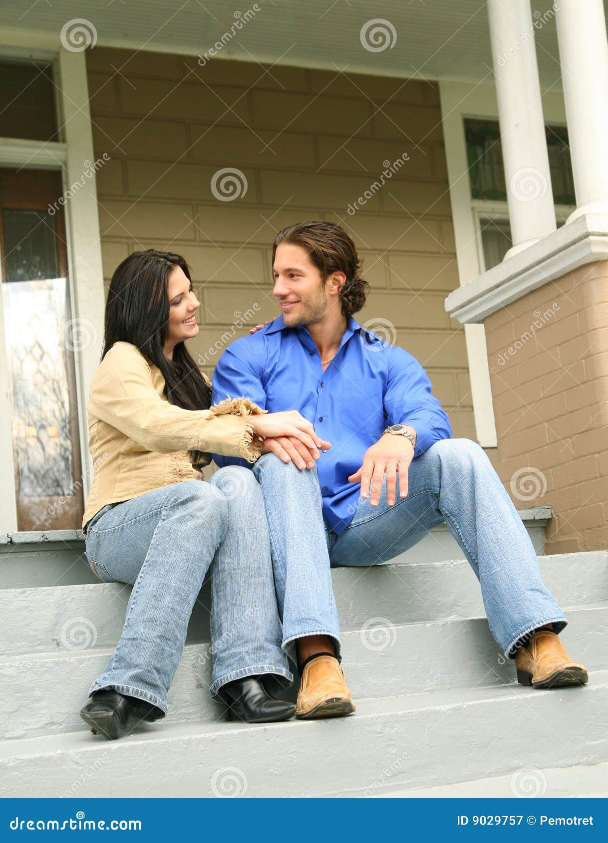 Talking about New House stock image. Image of expression - 9029757