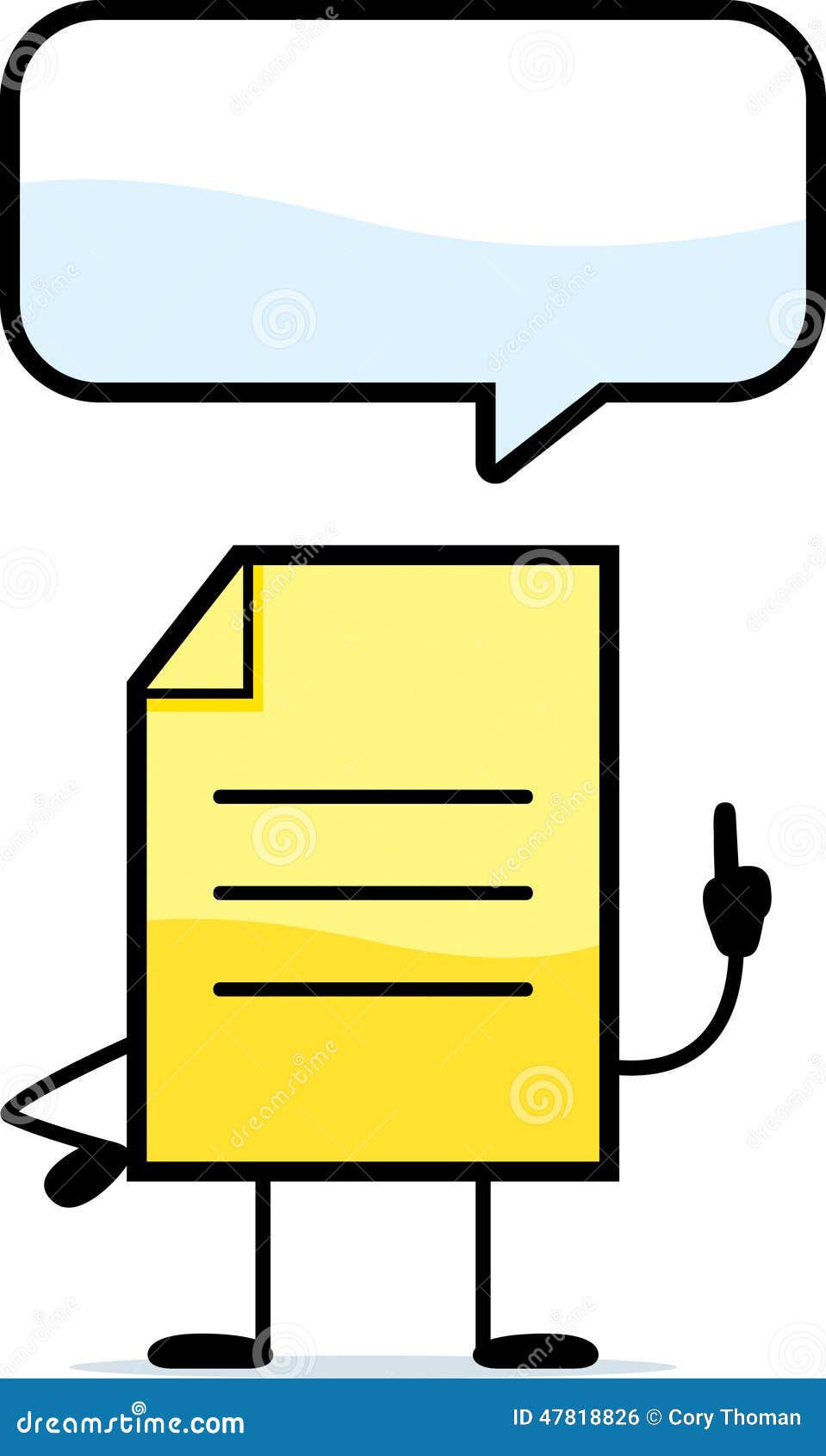 Talking Note stock illustration. Illustration of idea - 47818826