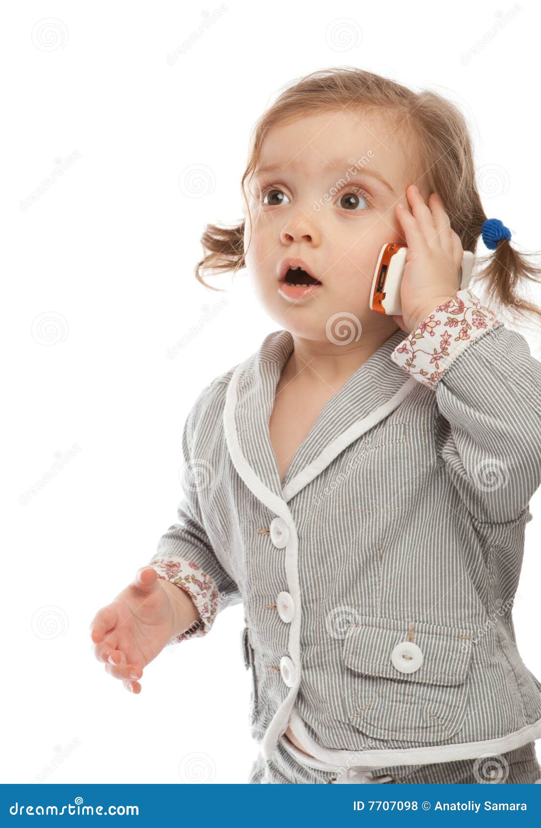 Talking over the phone stock photo. Image of girl, communicate - 7707098