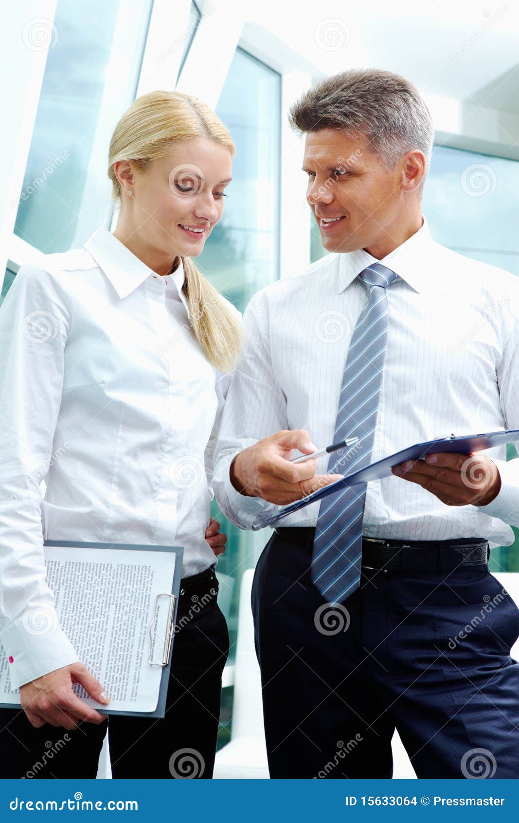 Talking partners stock photo. Image of businessman, paper - 15633064