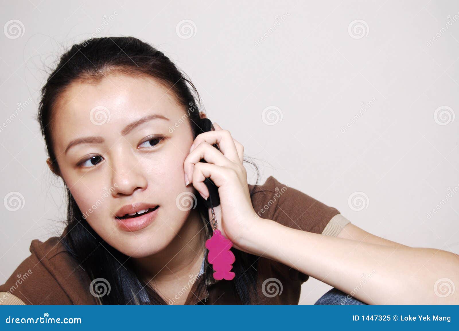 Talking on phone stock image. Image of cute, hand, talking - 1447325