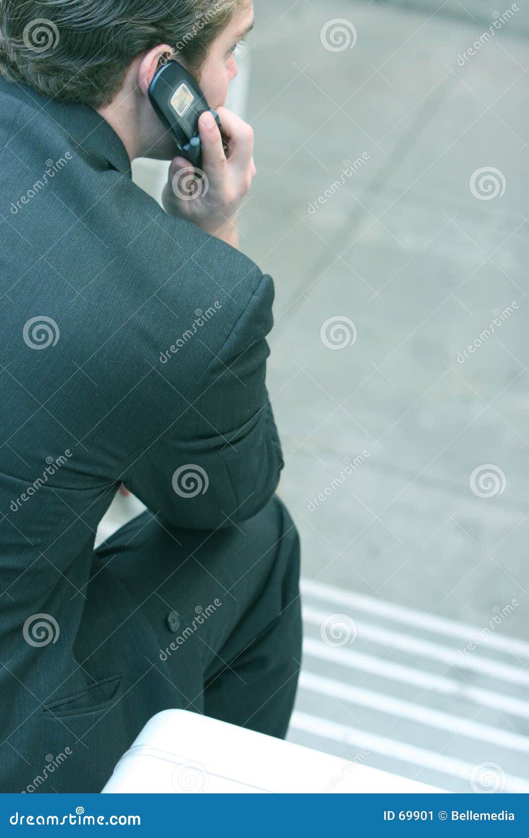 Talking on the phone stock image. Image of building, discussing - 69901