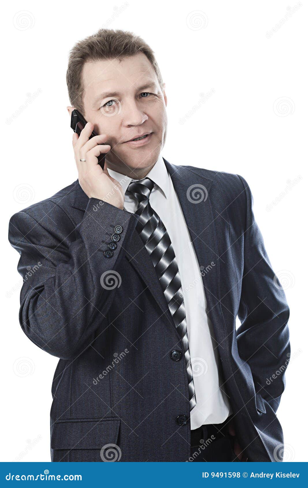 Talking on the phone stock photo. Image of people, boss - 9491598