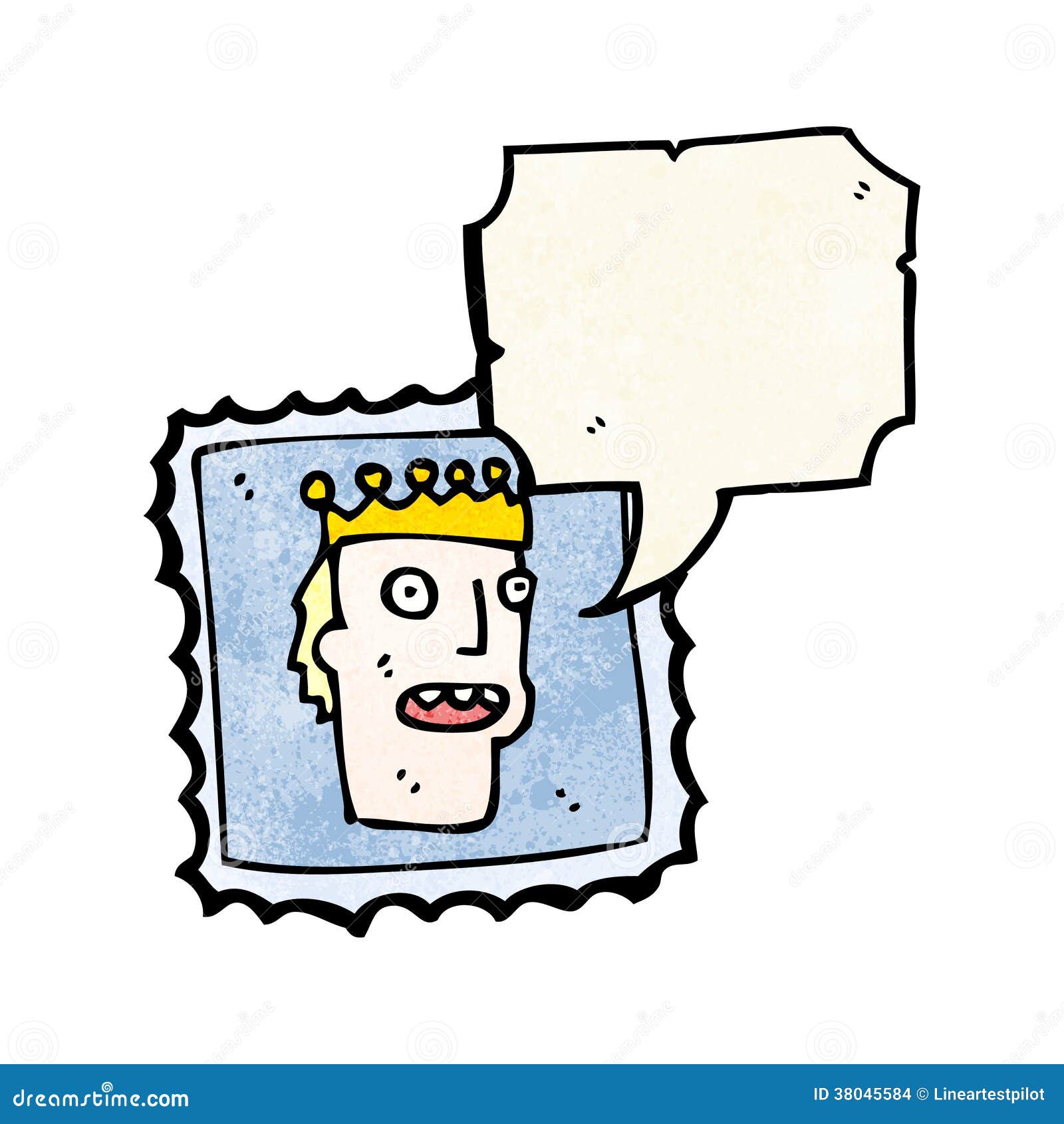 Talking Postage Stamp Cartoon Stock Vector - Illustration of doodle ...