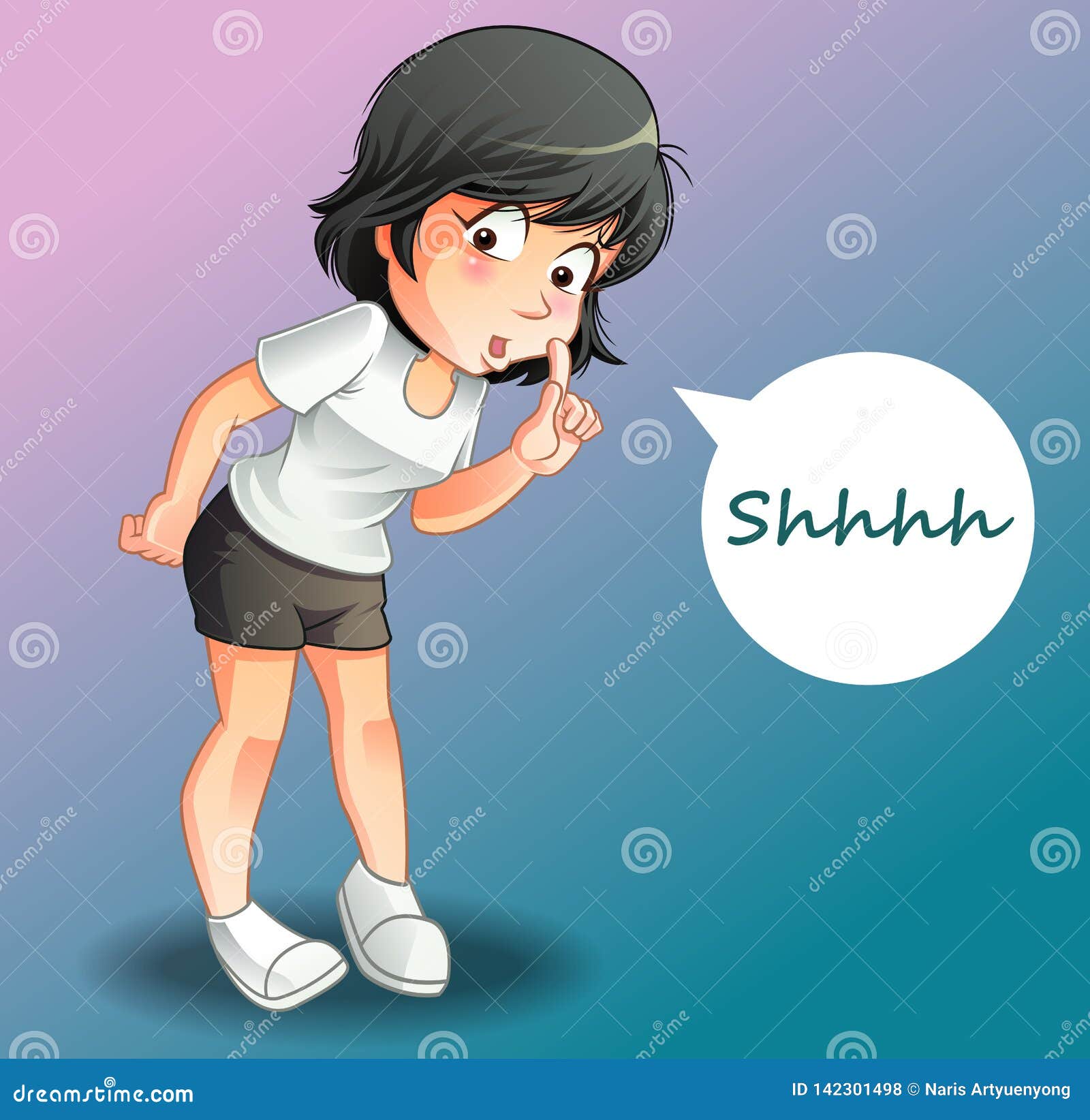 Quiet Please Cartoon