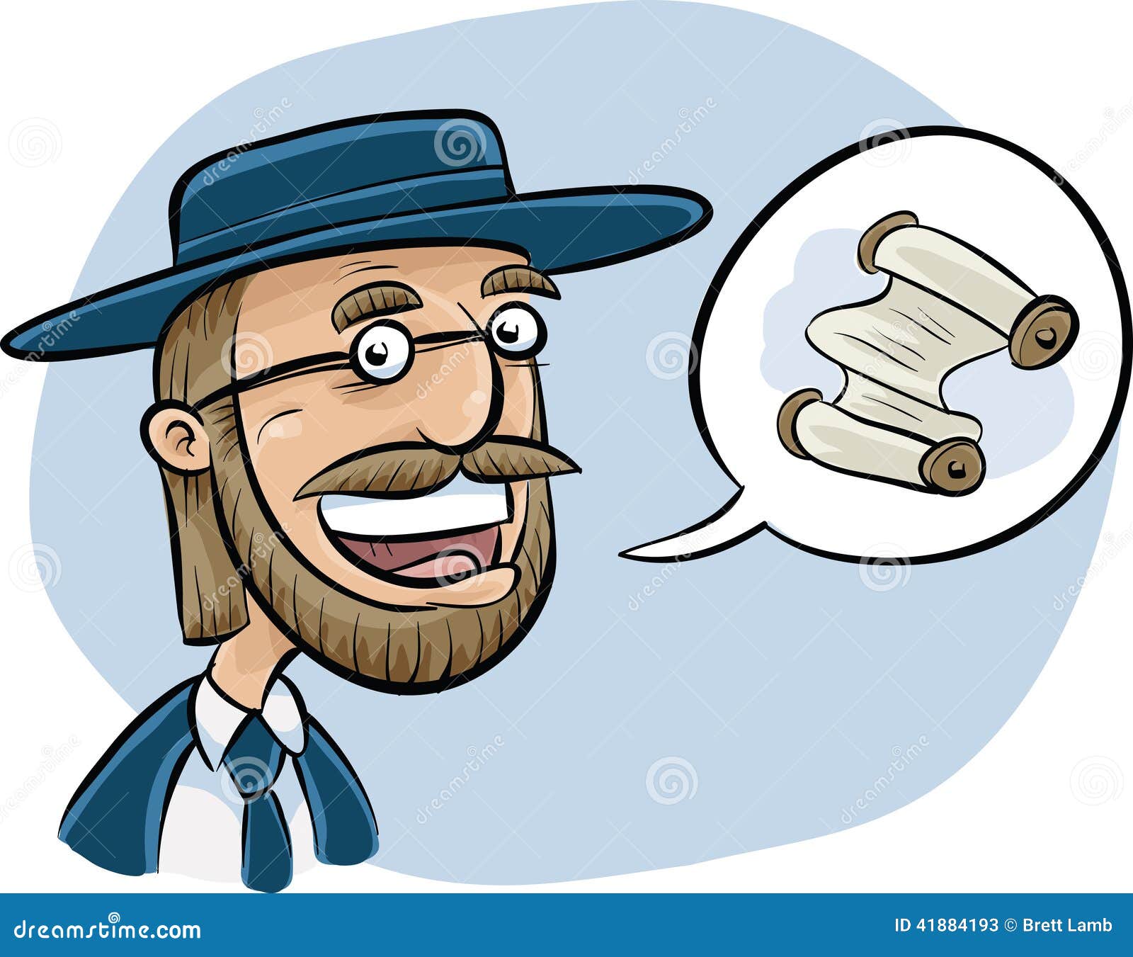 Talking Rabbi stock illustration. Illustration of rabbi - 41884193