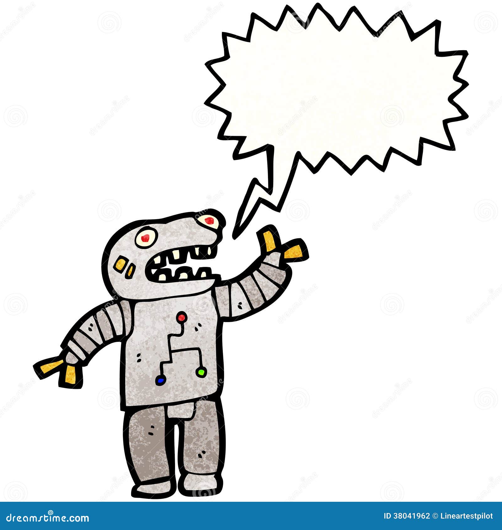 Talking Robot Head Cartoon Stock Photo | CartoonDealer.com #38049546