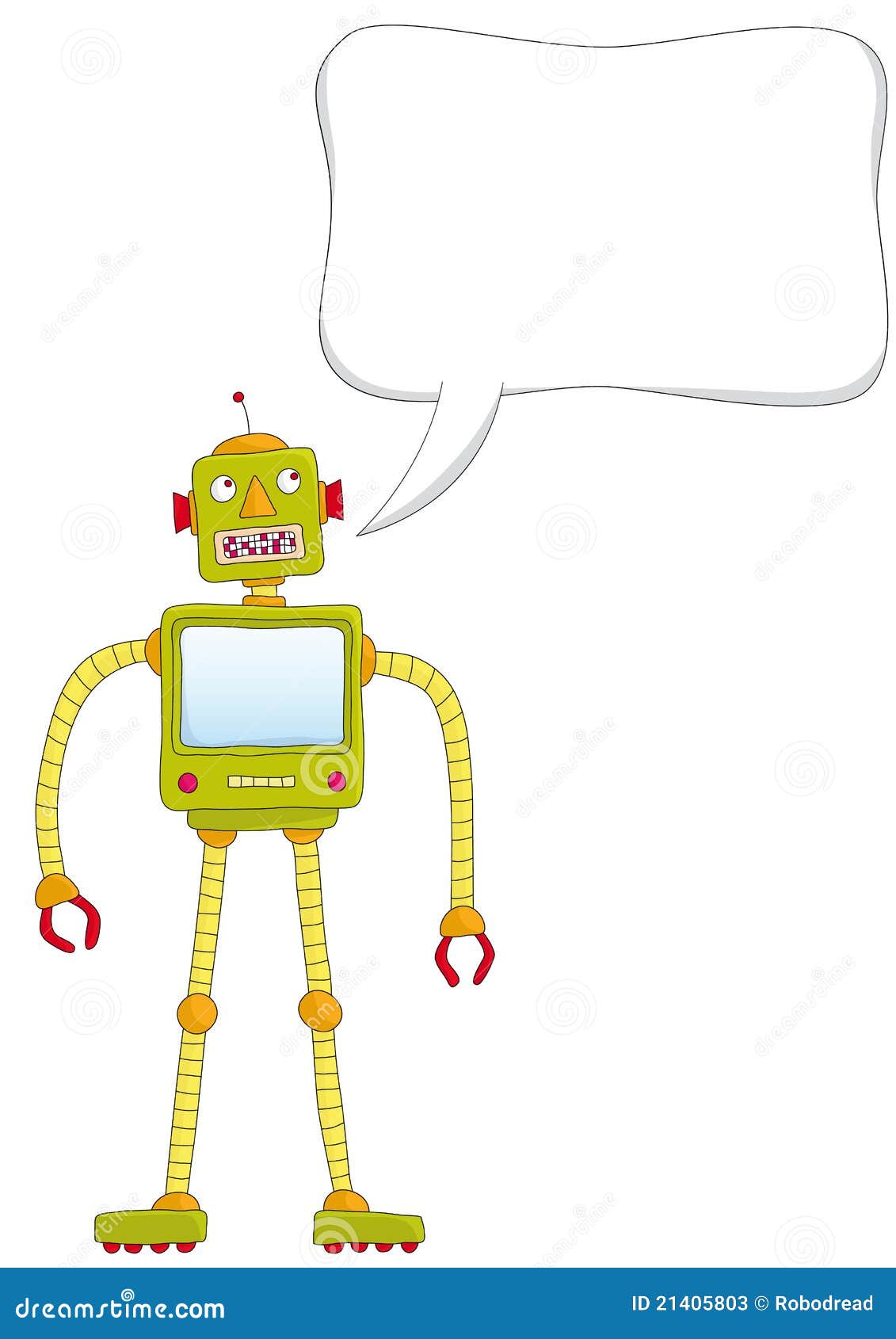 Talking robots stock vector. Illustration of cyborgs - 21405803