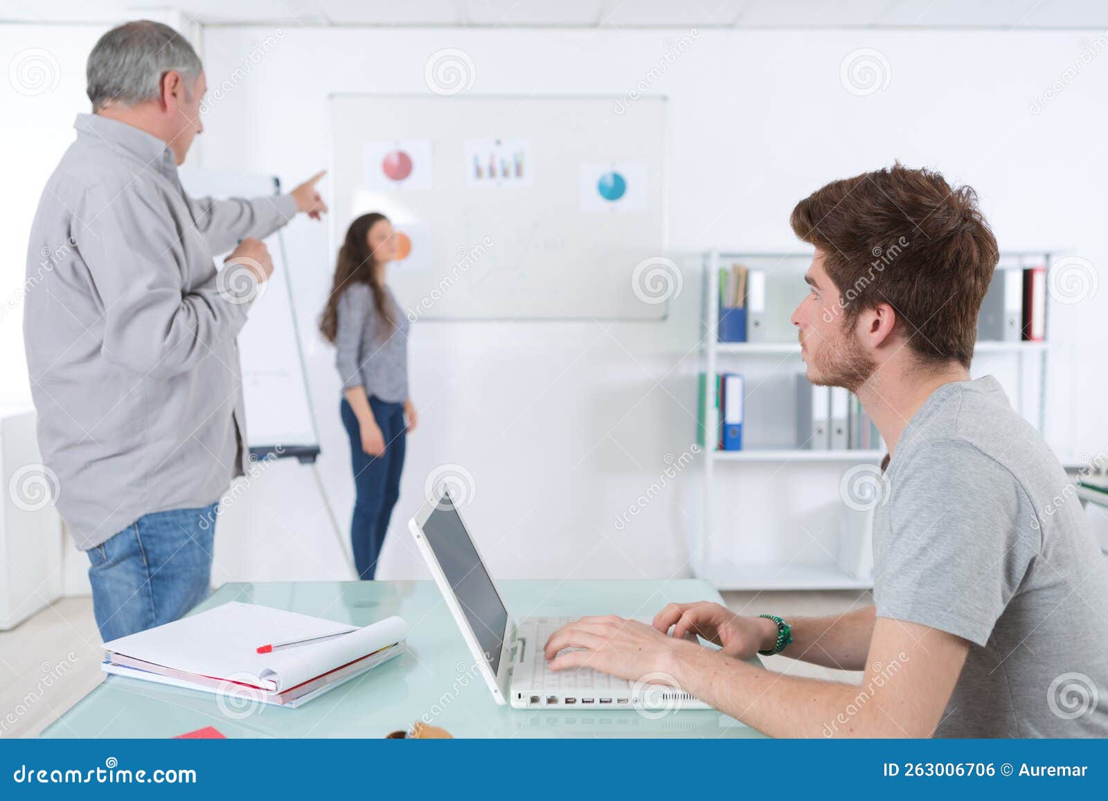 They Talking Sharing Ideas Concept Stock Photo - Image of people, boss ...