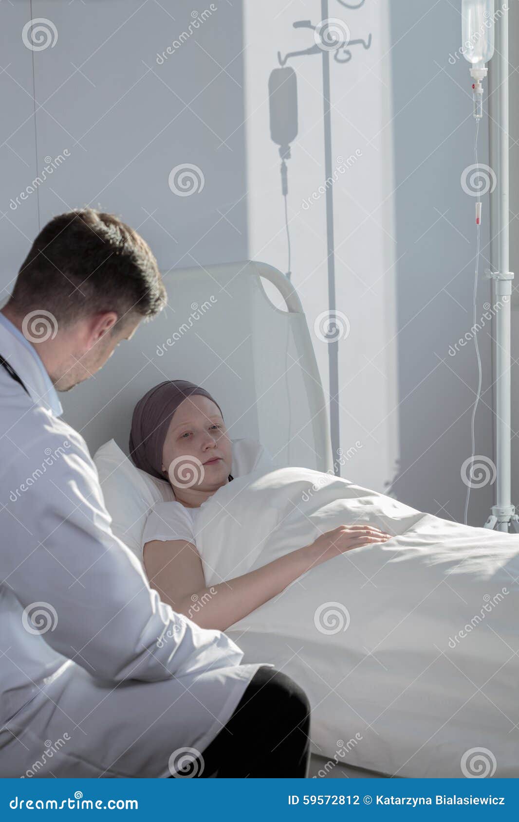 Talking with sick patient stock photo. Image of doctor - 59572812