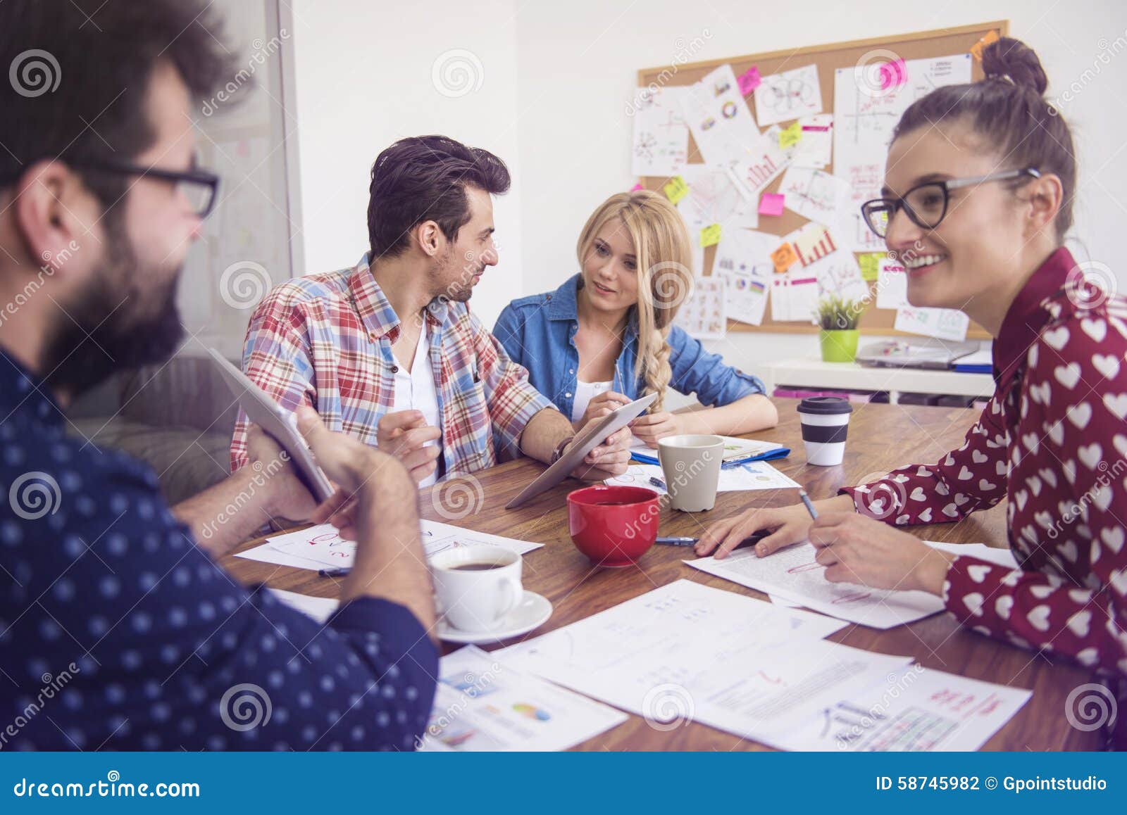 Talking about solution stock photo. Image of group, clothing - 58745982