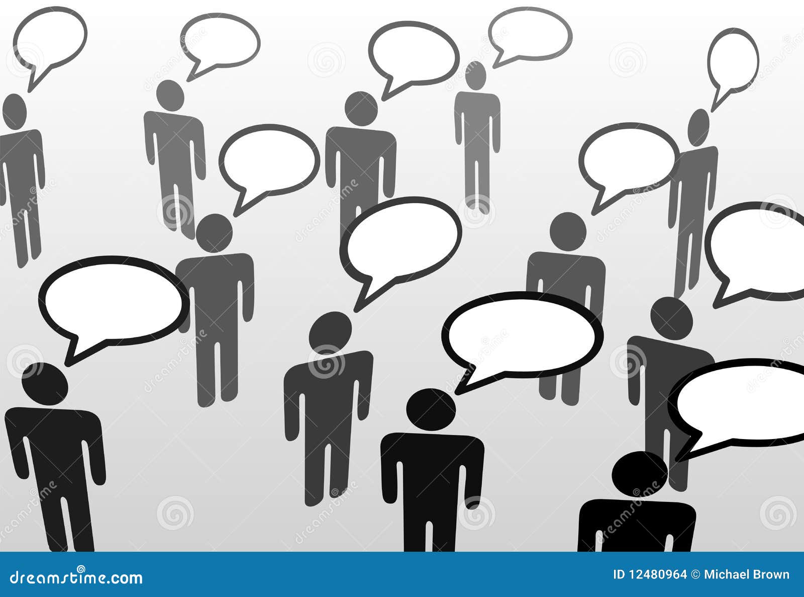 Talking Speech Bubble Communication People Stock Vector - Illustration ...