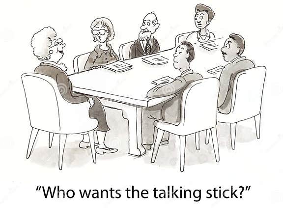 Talking stick stock illustration. Illustration of academia - 23631004