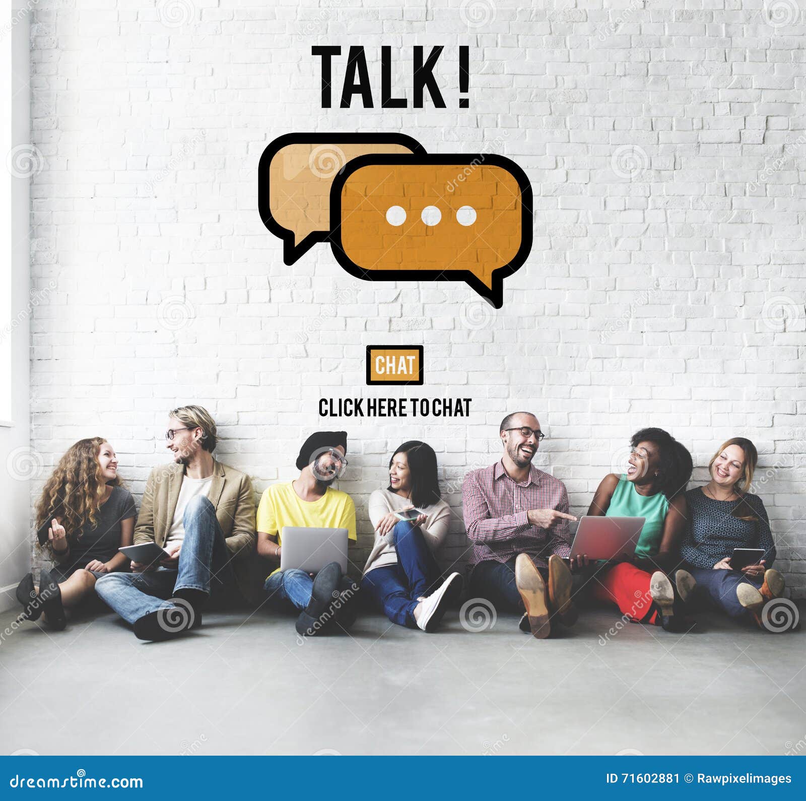 Talking Talk Communication Conversation Concept Stock Image - Image of ...