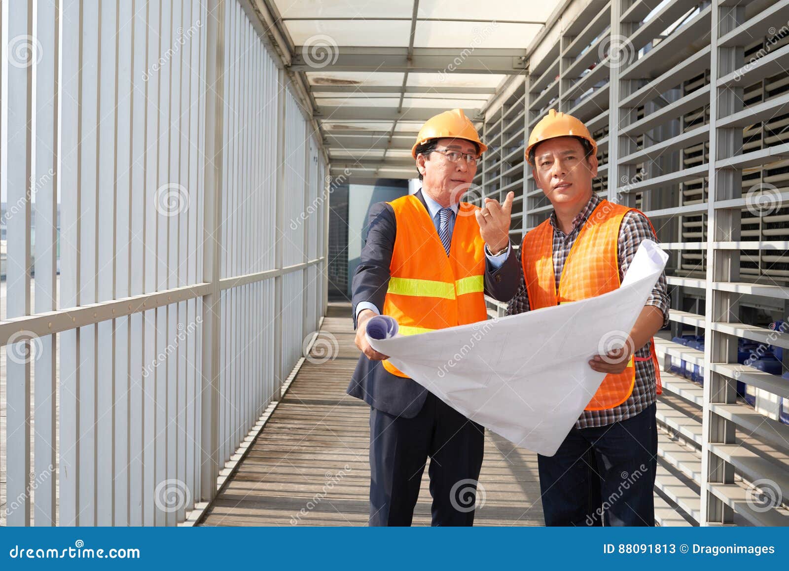 Talking to contractor stock image. Image of architect - 88091813