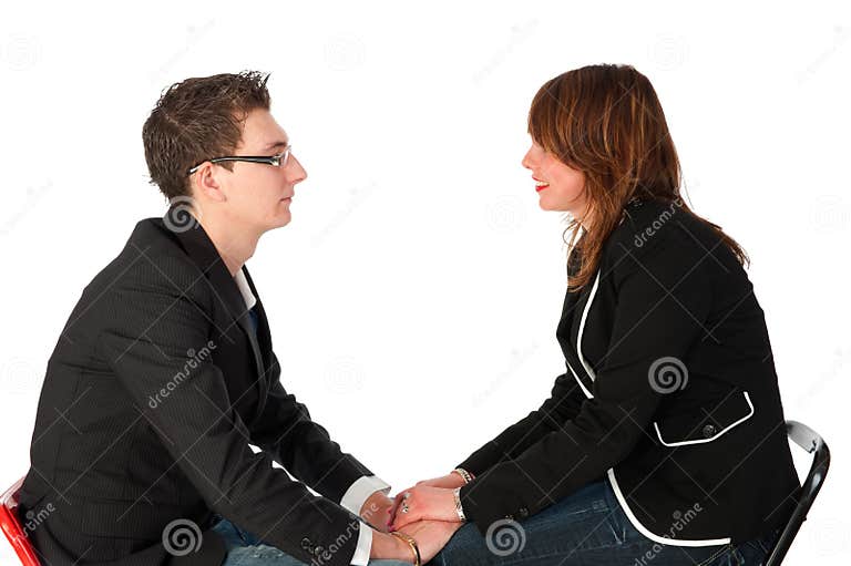 Talking to each other stock photo. Image of attentively - 13428670