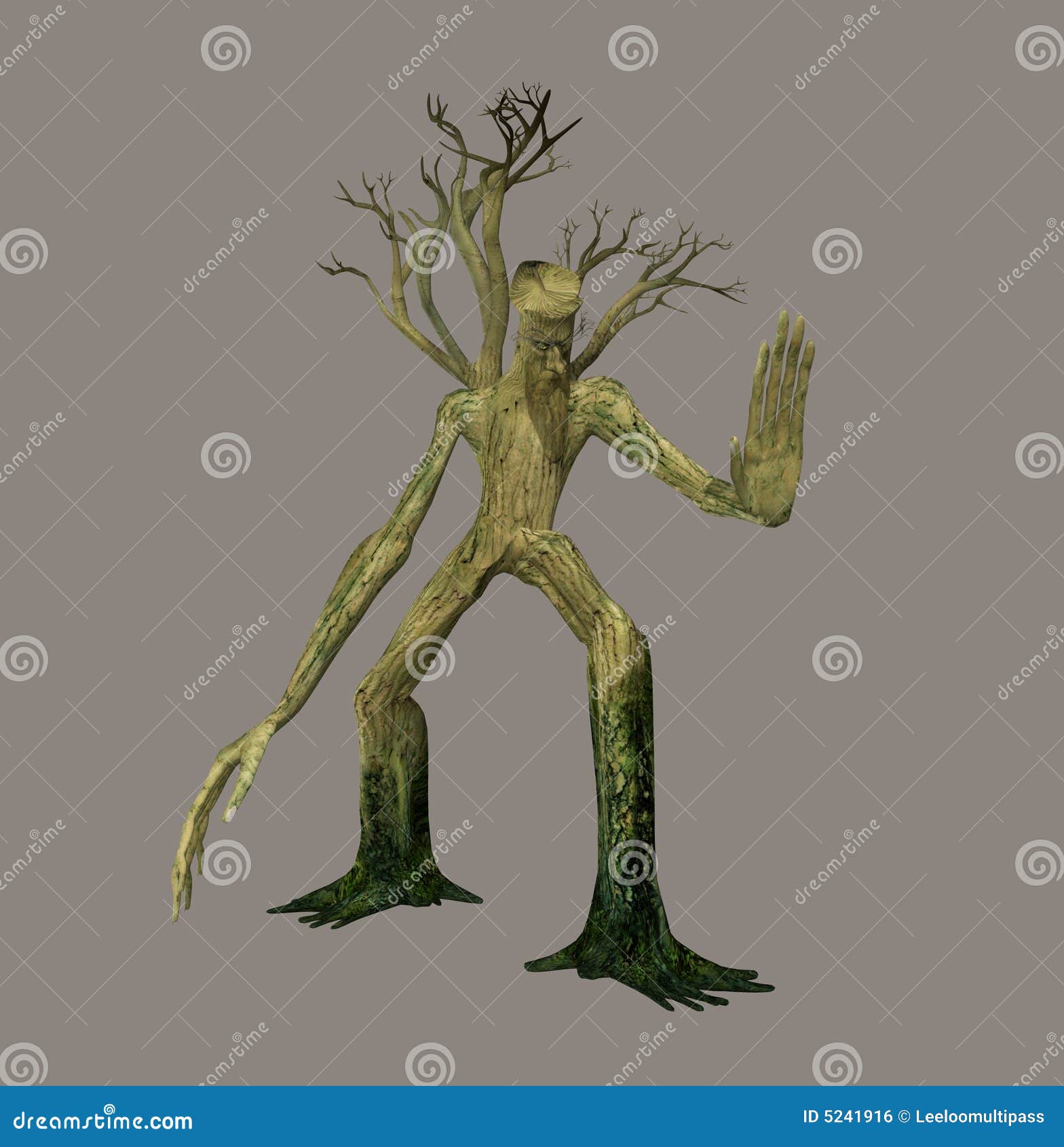Talking Tree stock illustration. Illustration of artistic - 5241916