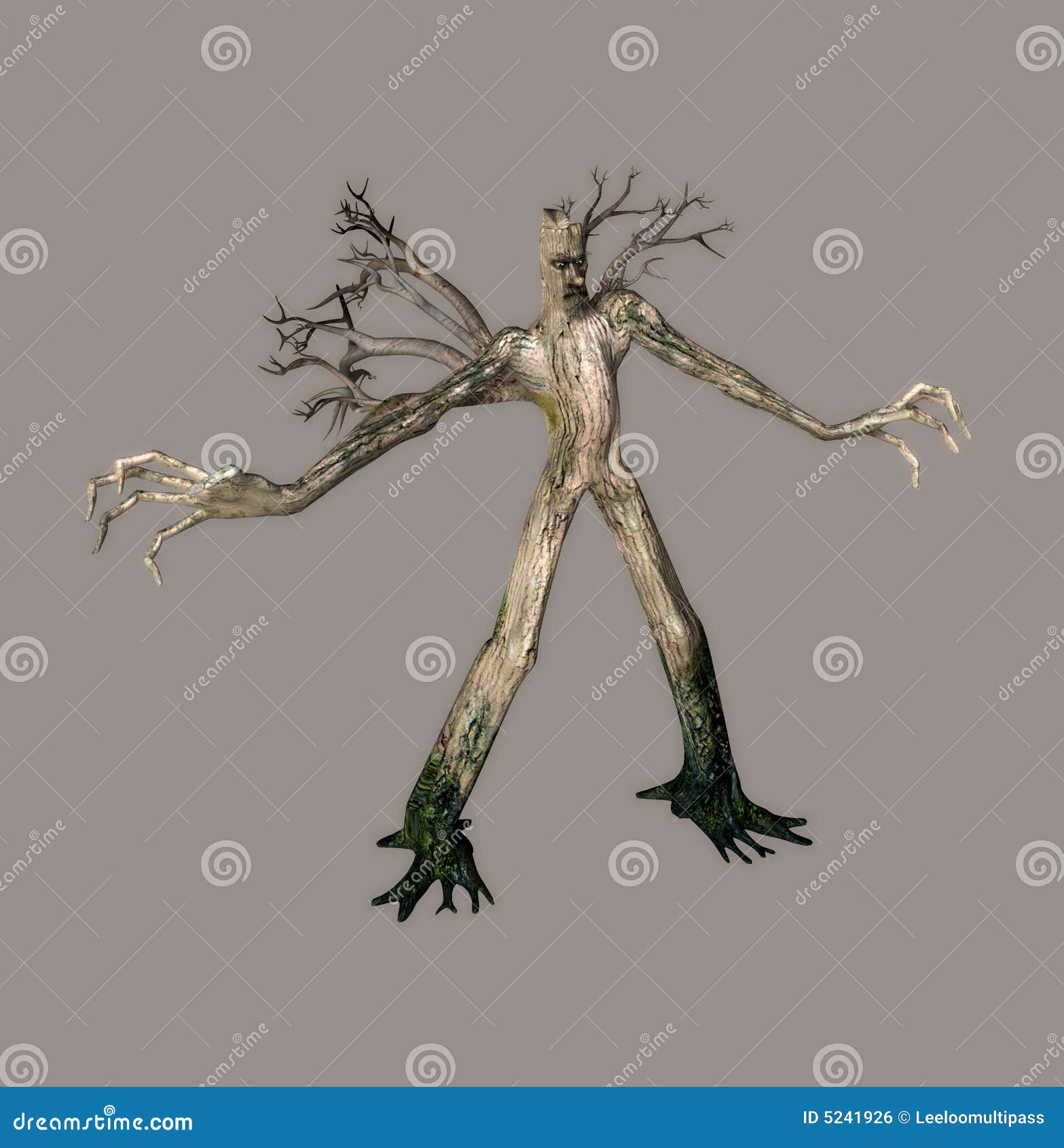 Talking Tree stock illustration. Illustration of poser - 5241926