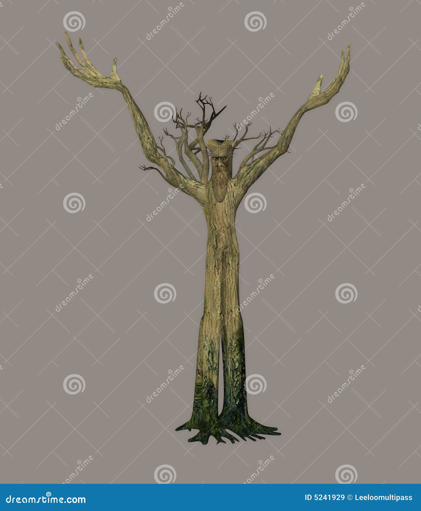 Talking Tree stock illustration. Illustration of ancient - 5241929