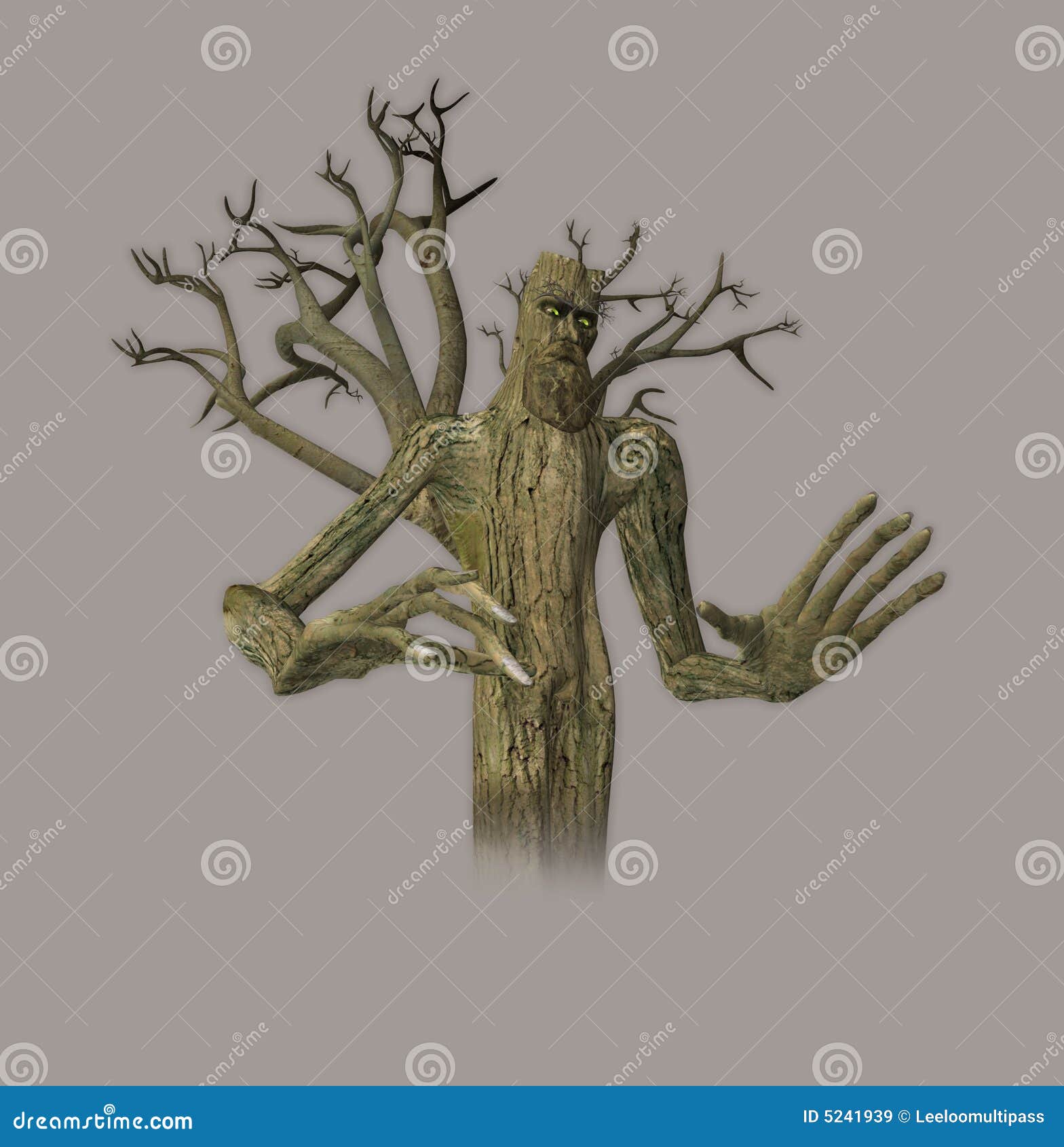 Talking Tree stock illustration. Illustration of hollow - 5241939