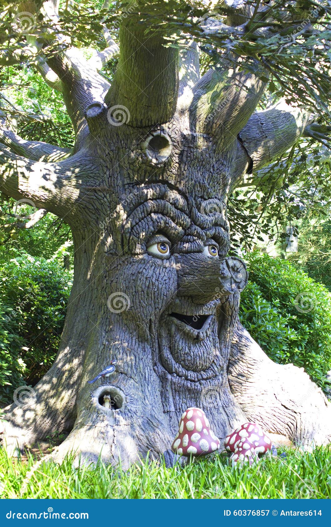 Talking tree stock image. Image of eyes, tale, children - 60376857