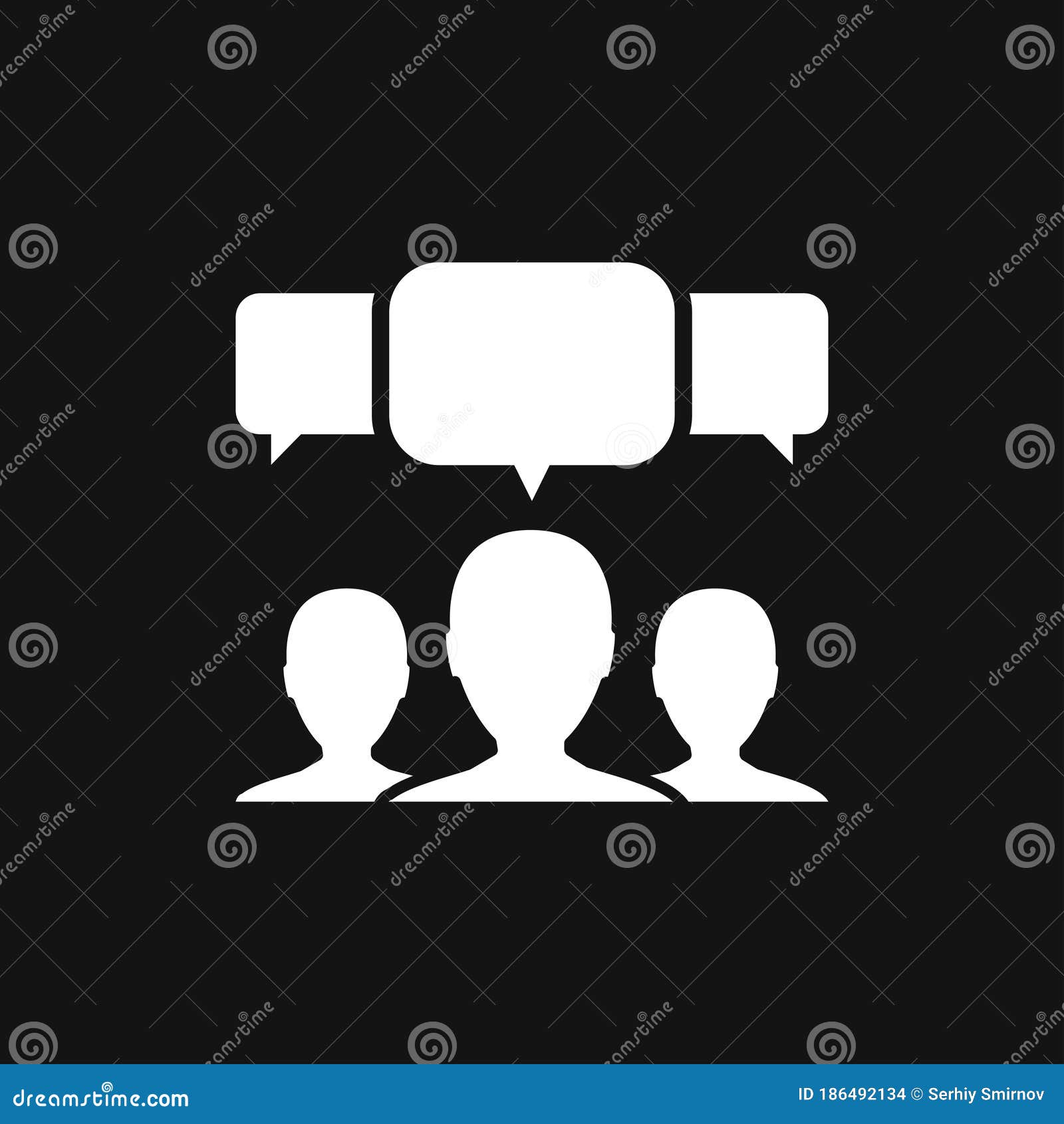Talking Vector Icon. Dialogue,contact, Conversational Symbol Isolated ...