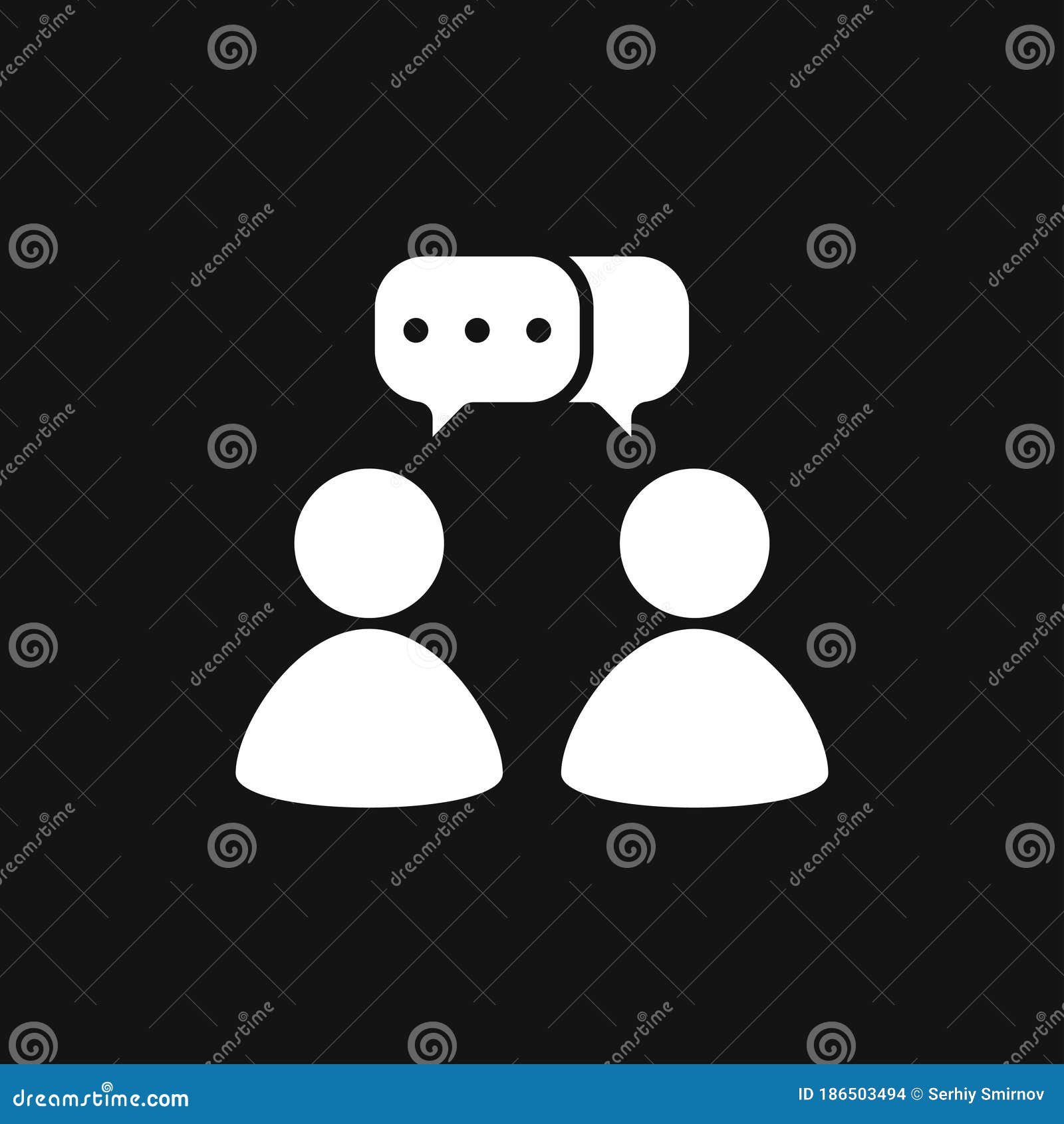 Talking Vector Icon. Dialogue,contact, Conversational Symbol Isolated ...