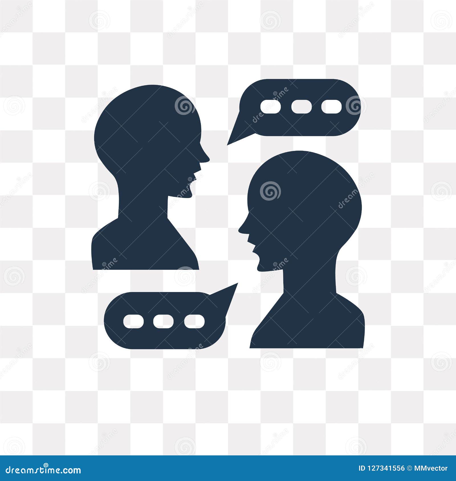 Talking Vector Icon Isolated on Transparent Background, Talking Stock ...