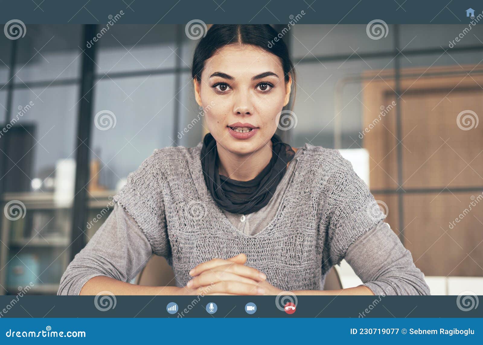 Talking by Video Call on Computer Stock Image - Image of females ... Talking by Video Call on Computer Stock Image - Image of females ...