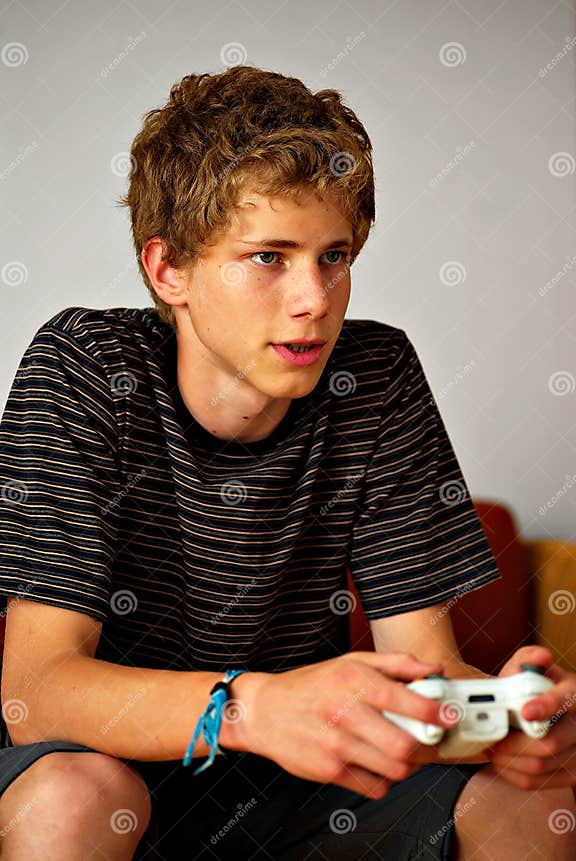 Talking video game player stock photo. Image of game - 10065840