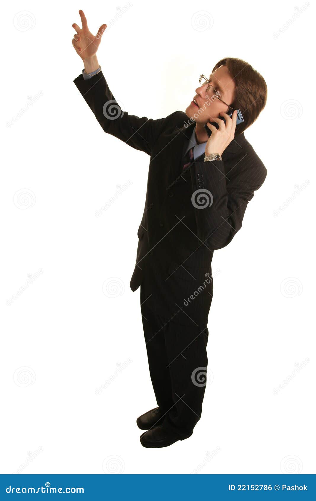 Talking on white stock photo. Image of instruction, male - 22152786