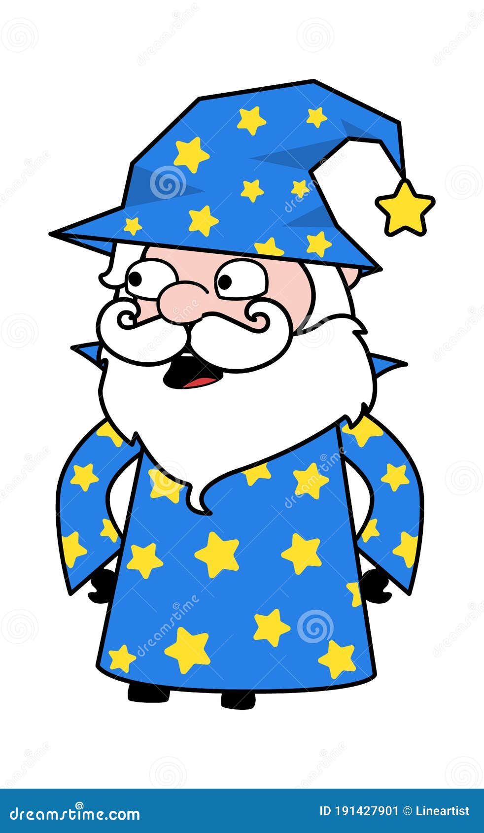 Wizard Talking Cartoon Vector Illustration | CartoonDealer.com #191427822