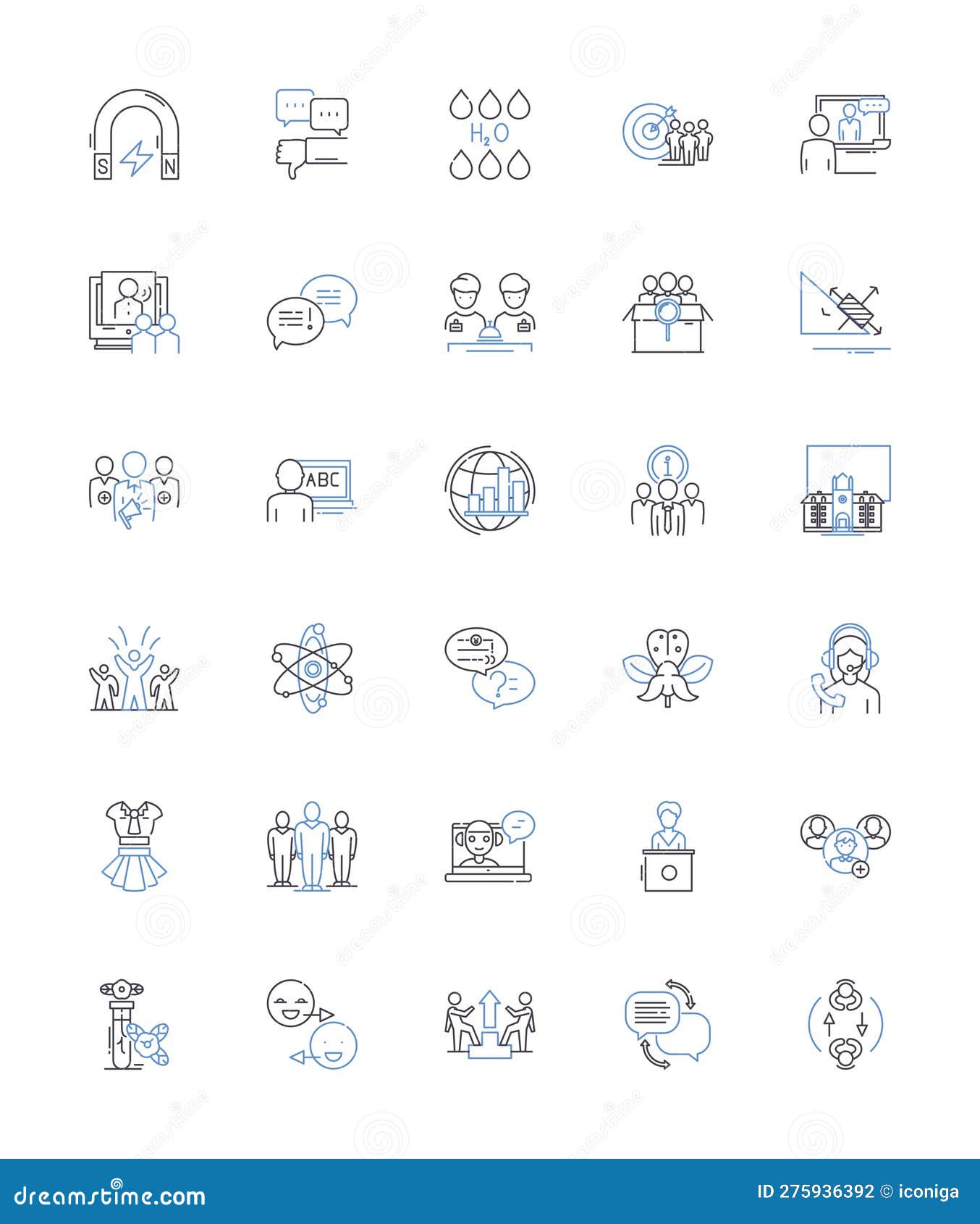 Monologue Outline Vector Icon Thin Line Black Monologue Icon Flat Vector Simple Element