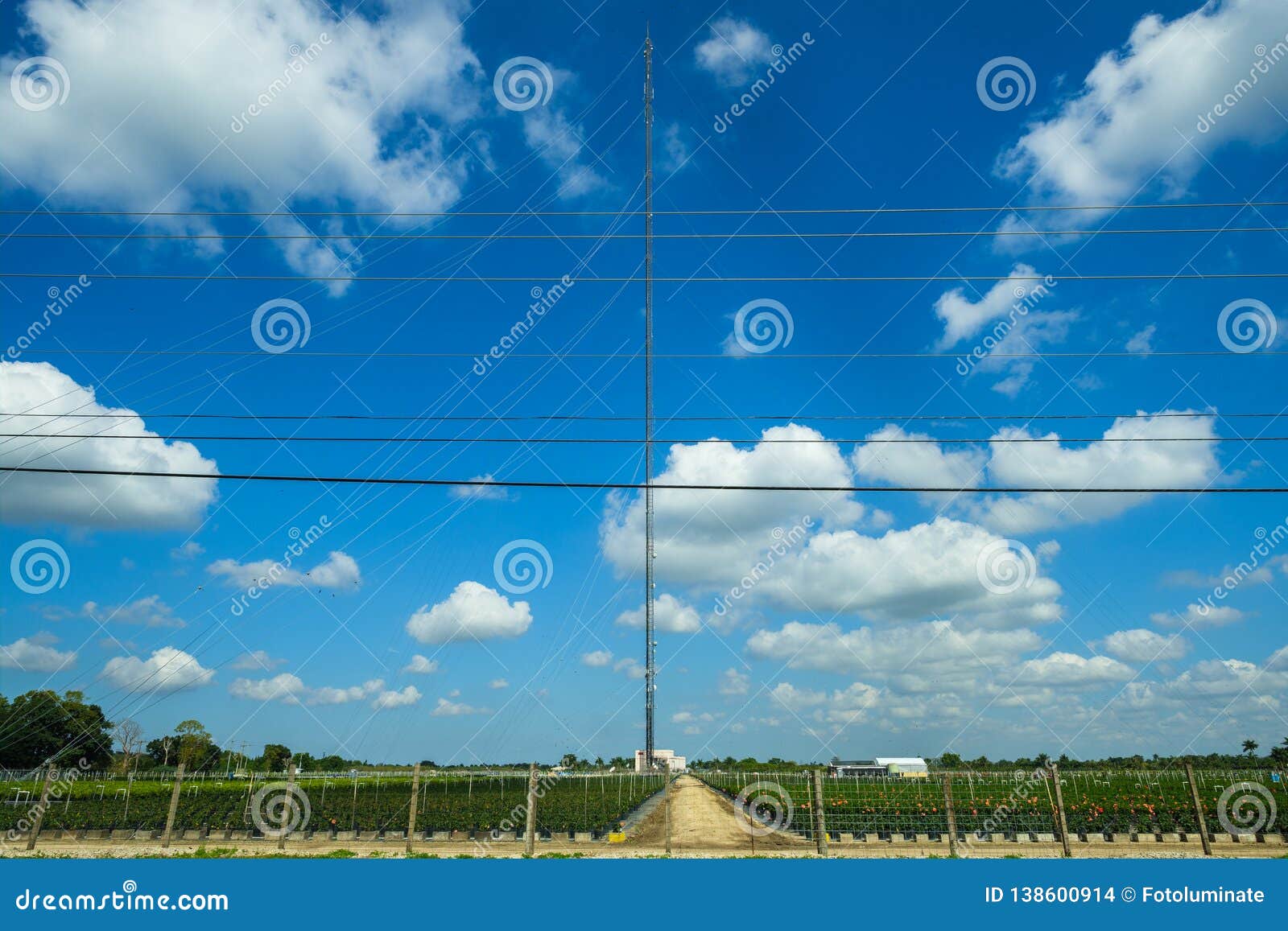 Tall Antenna Tower stock photo. Image of electricity - 138600914