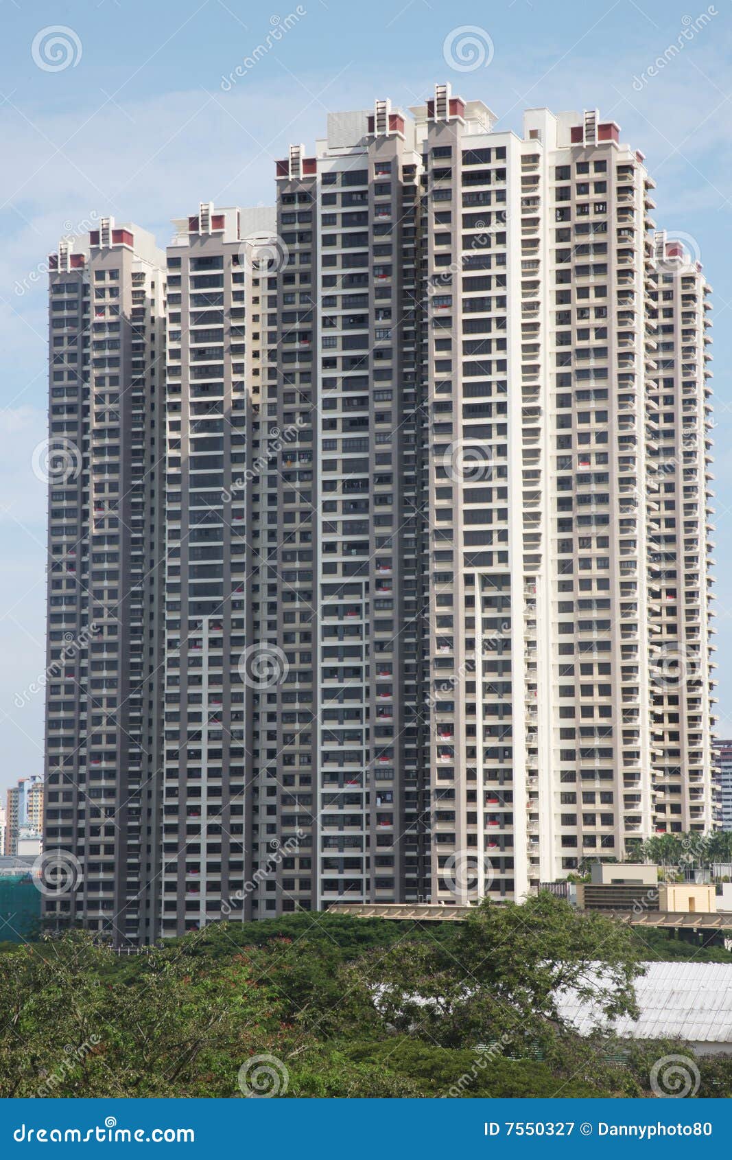 Tall apartment building stock image. Image of corporation - 7550327