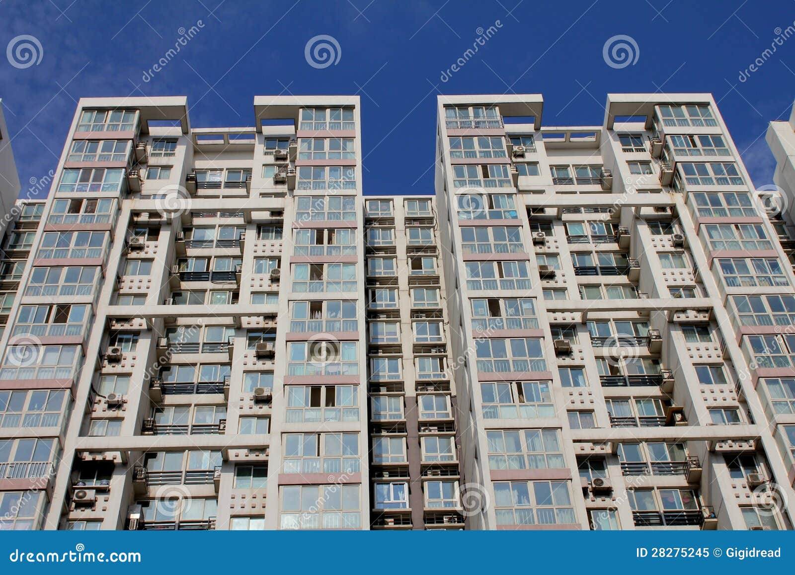 Tall apartment buildings stock image. Image of residence - 28275245