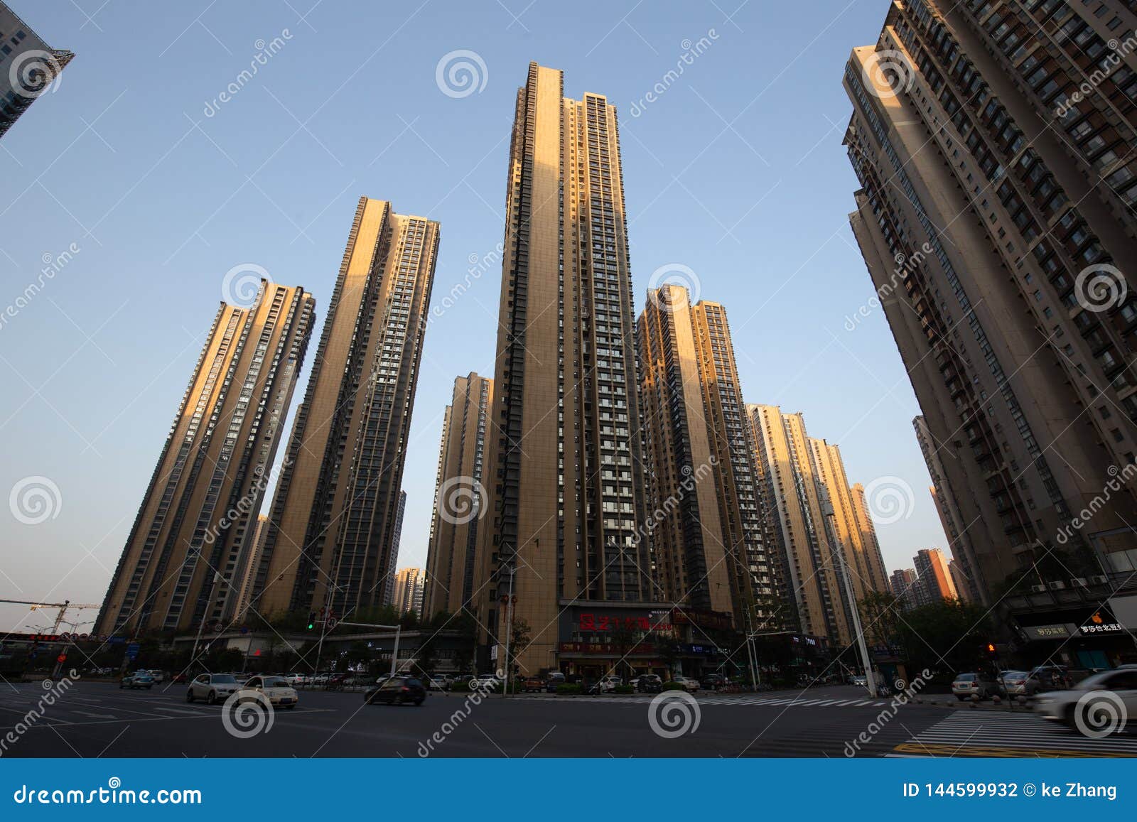 Tall Apartment Buildings in Changsha China Editorial Photography ...