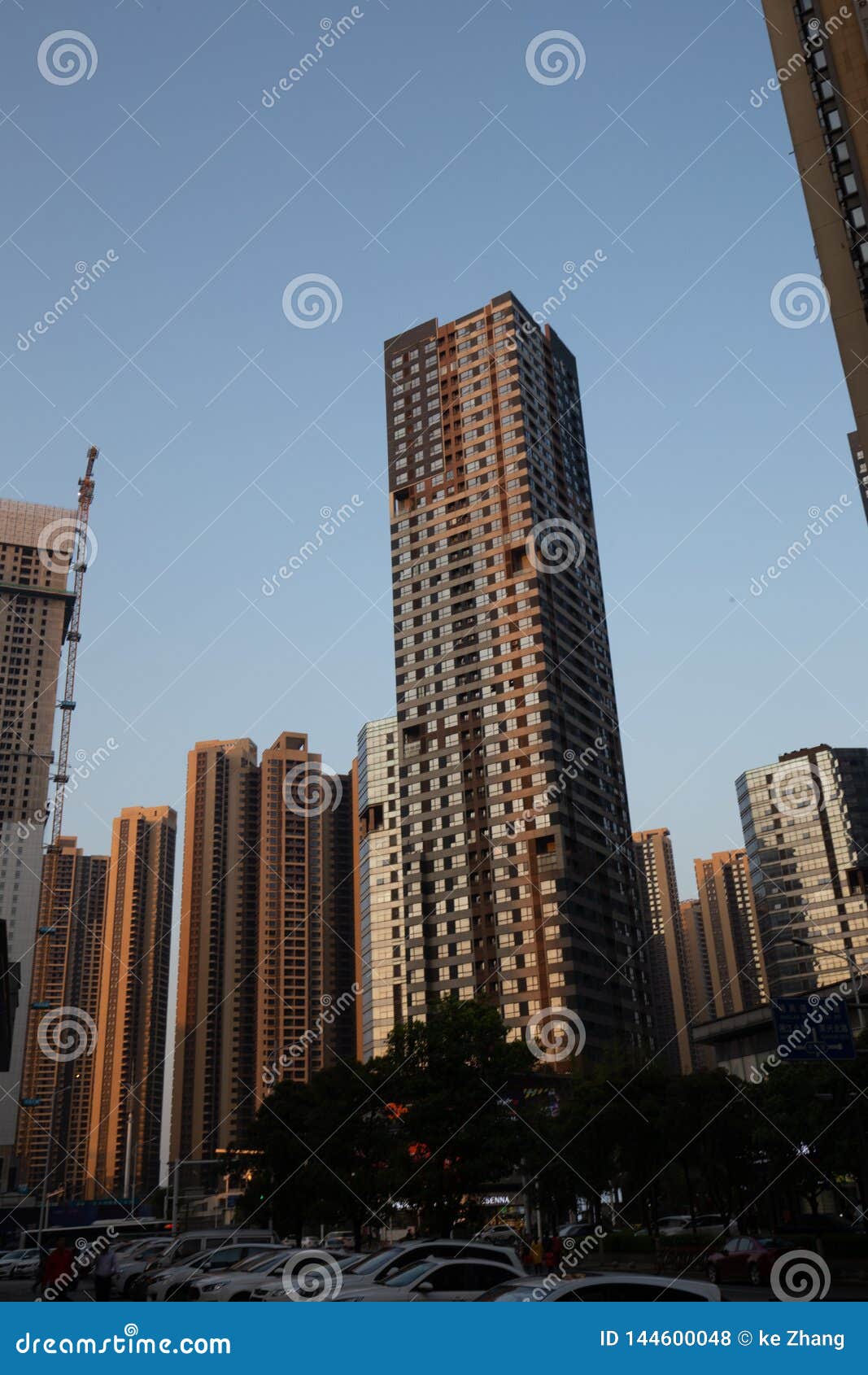 Tall Apartment Buildings in Changsha China Editorial Stock Photo ...