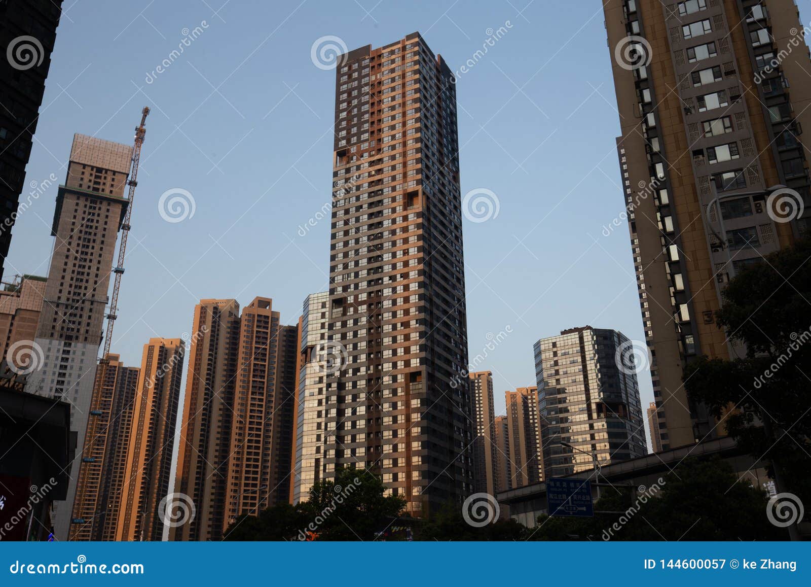 Tall Apartment Buildings in Changsha China Editorial Photography ...