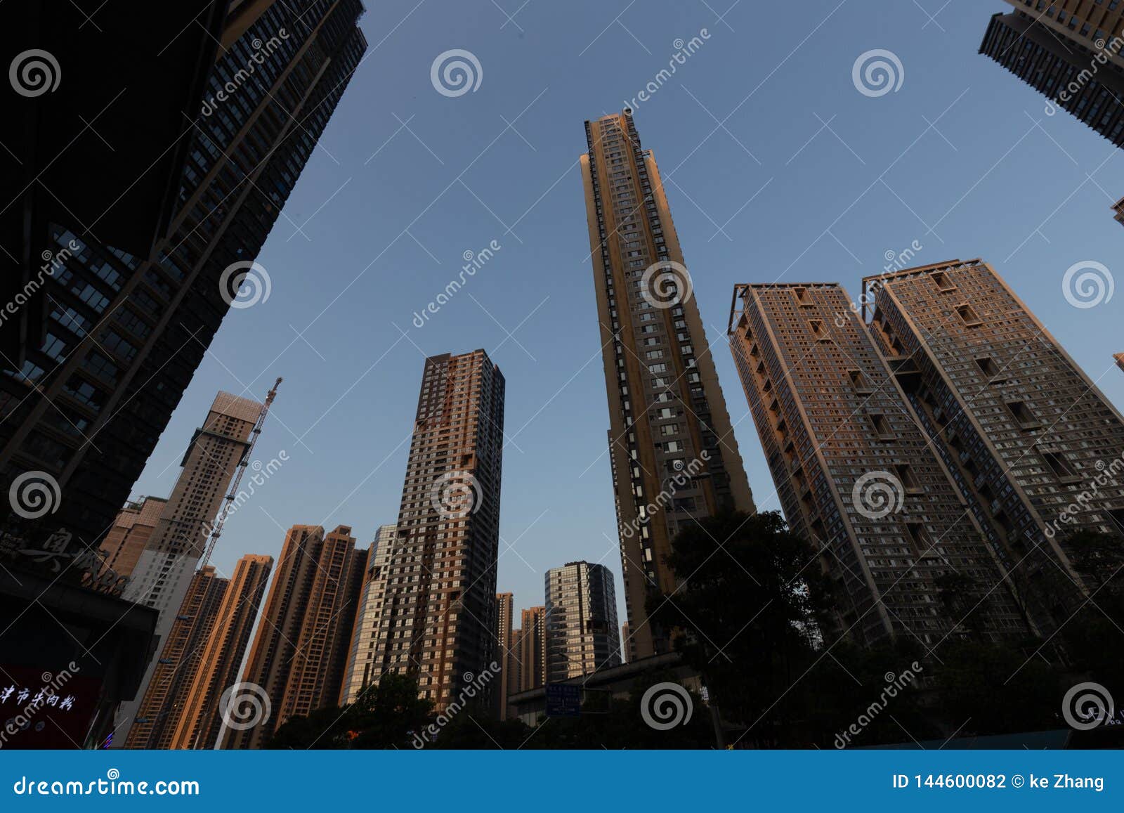 Tall Apartment Buildings in Changsha China Editorial Photography ...