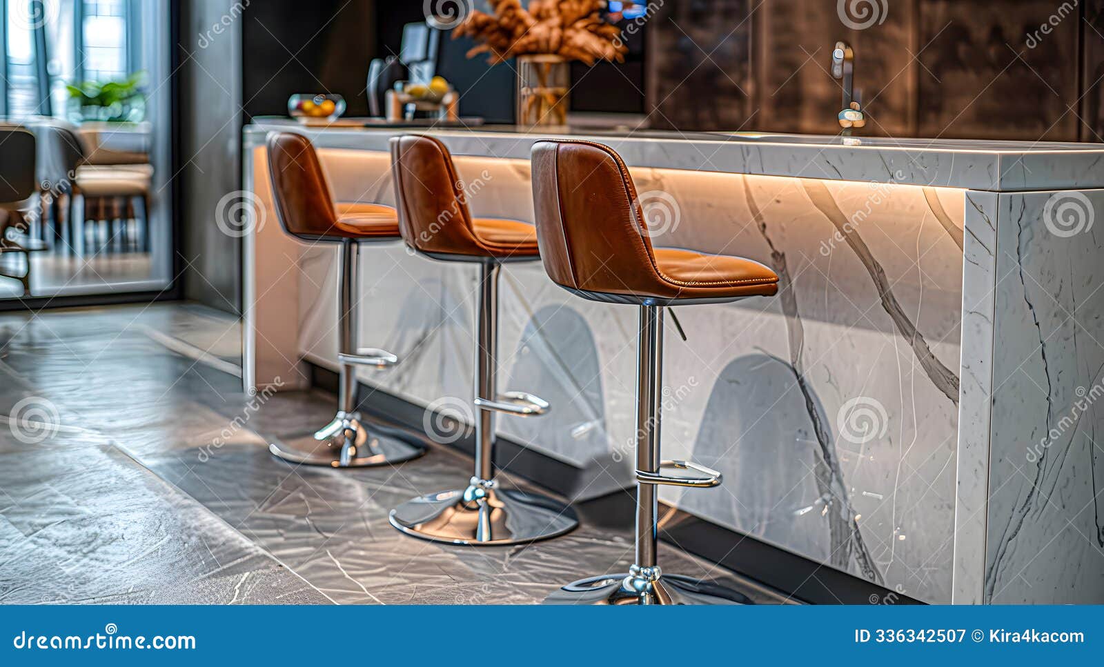 Tall Bar Stool for Kitchen or Restaurant Bar Stools Stock Image - Image ...