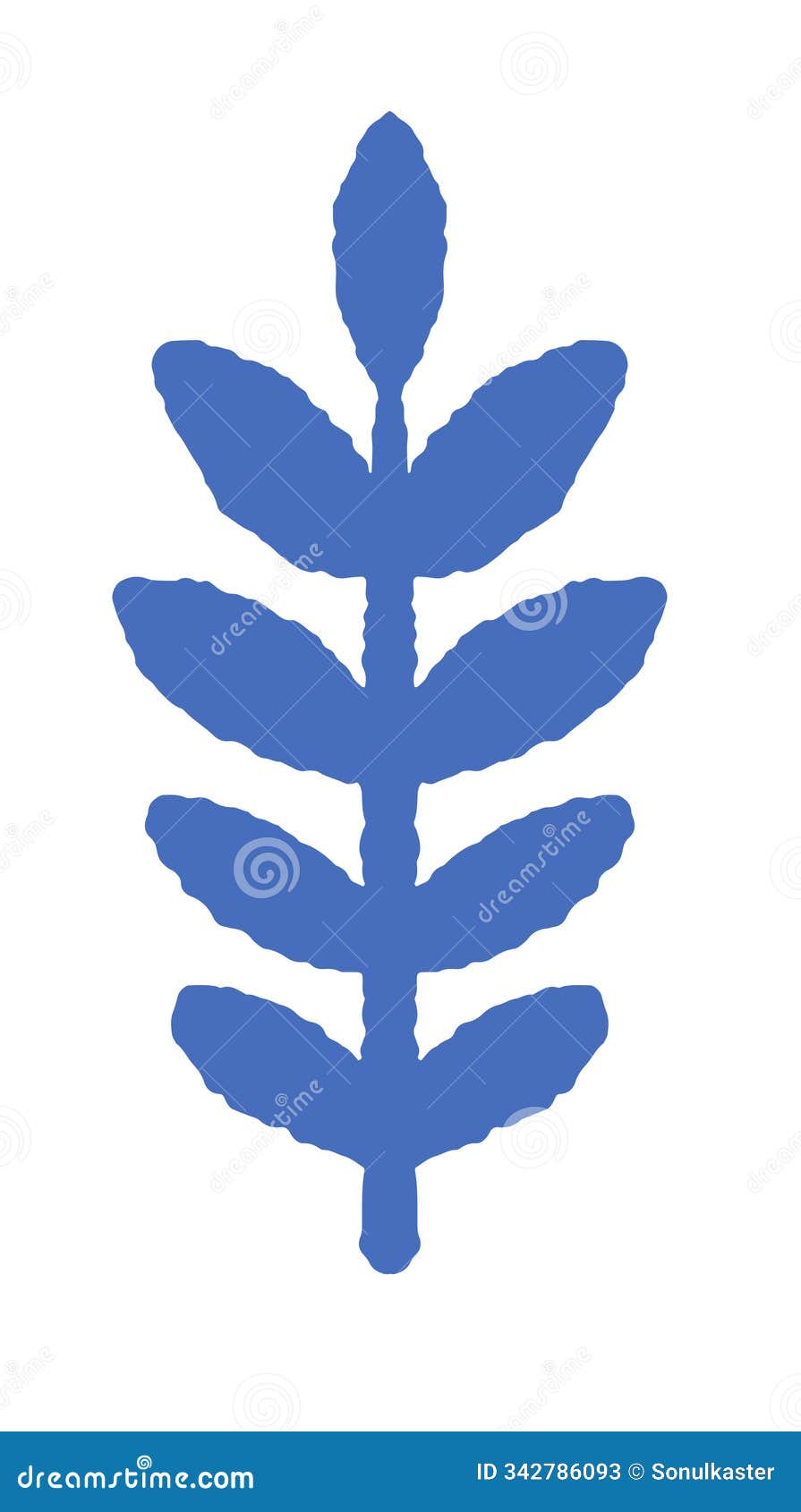 Blue Leaf Design With Paper Scroll And Checkmark For Paperwork And ...