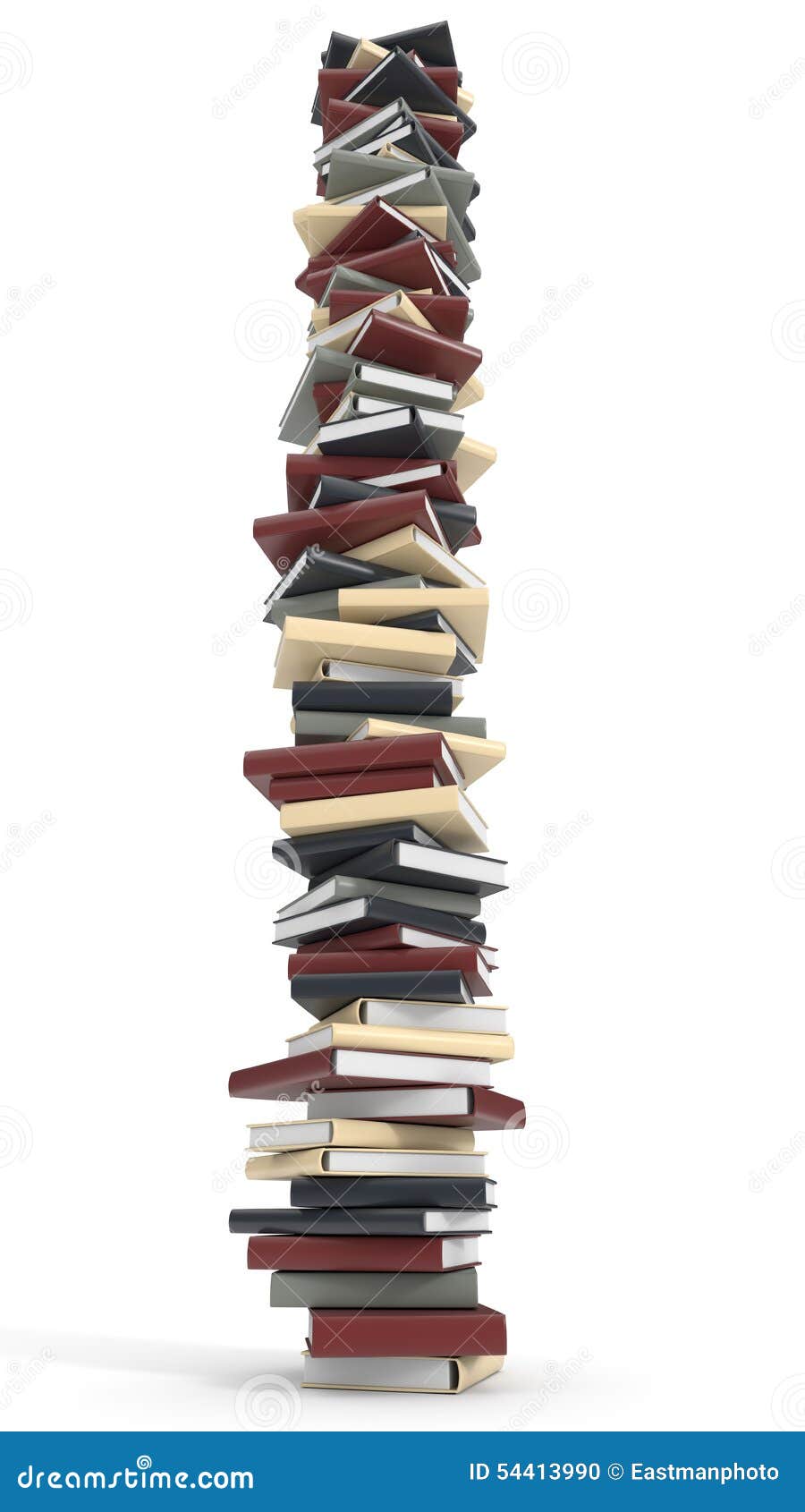 Tall Book Stack stock illustration. Illustration of media - 54413990