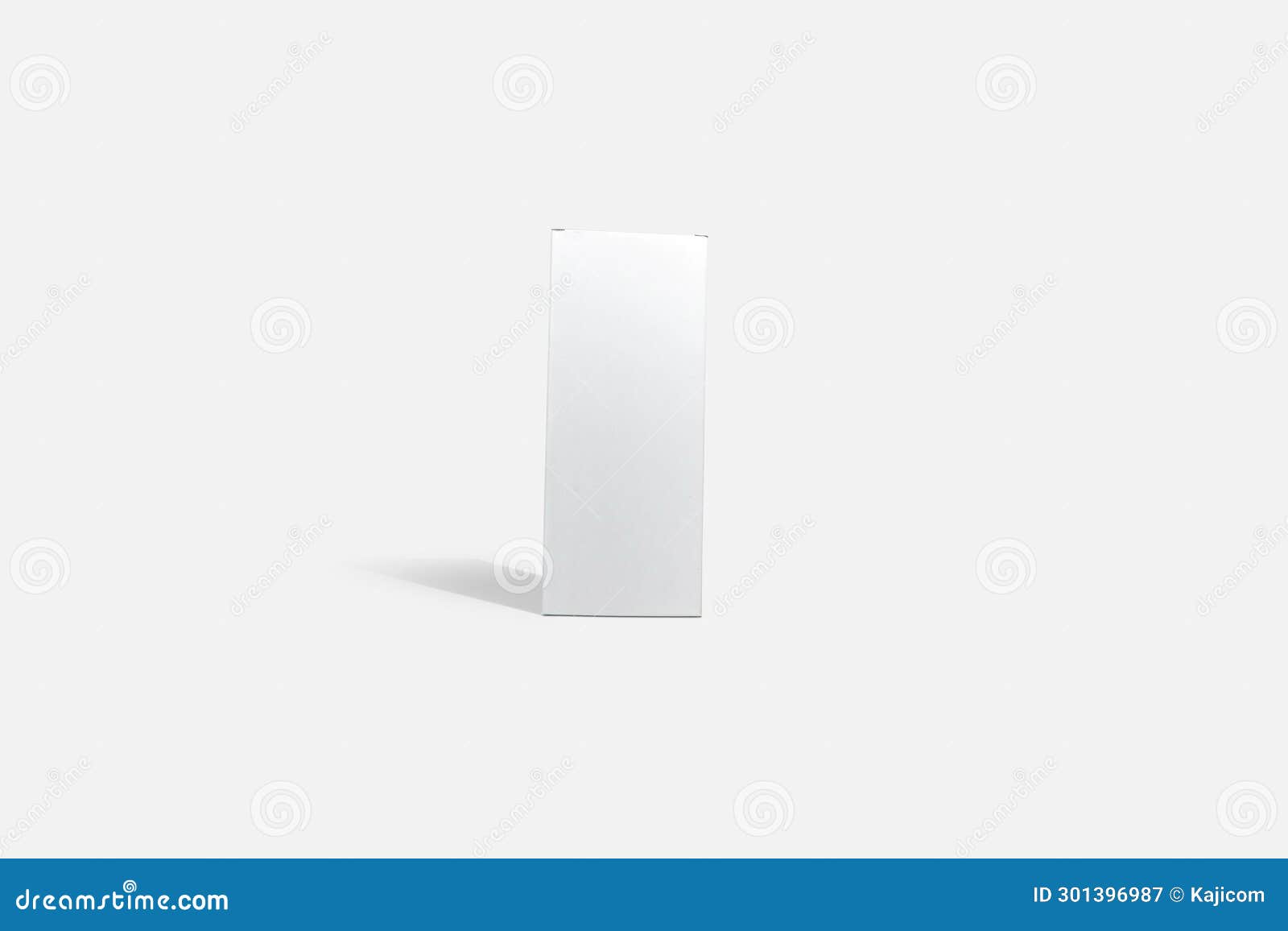 Tall Box Mockup Isolated on Background 3D Rendering Stock Illustration ...