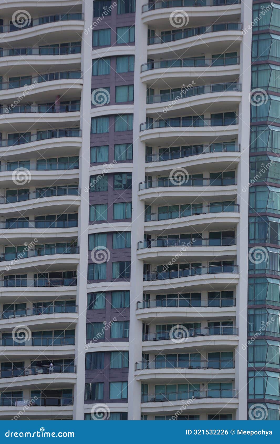 Tall Building Background, Side of the Building with Windows and Door ...
